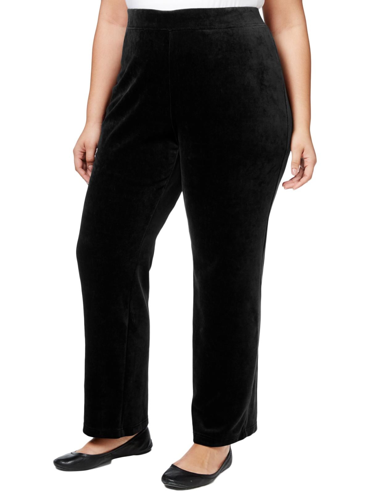 KAREN SCOTT $55 NEW 11211 Velour Pull-On Womens Pants 3X - Walmart.com