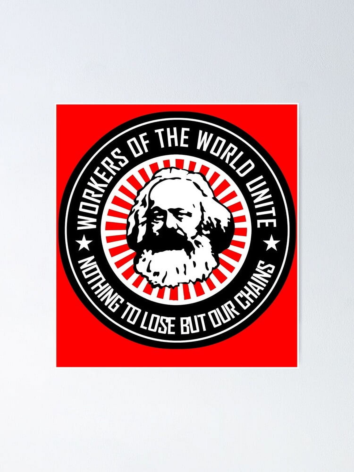 KARL MARX - WORKERS UNITE Modern Art Decor Unframe - Walmart.com