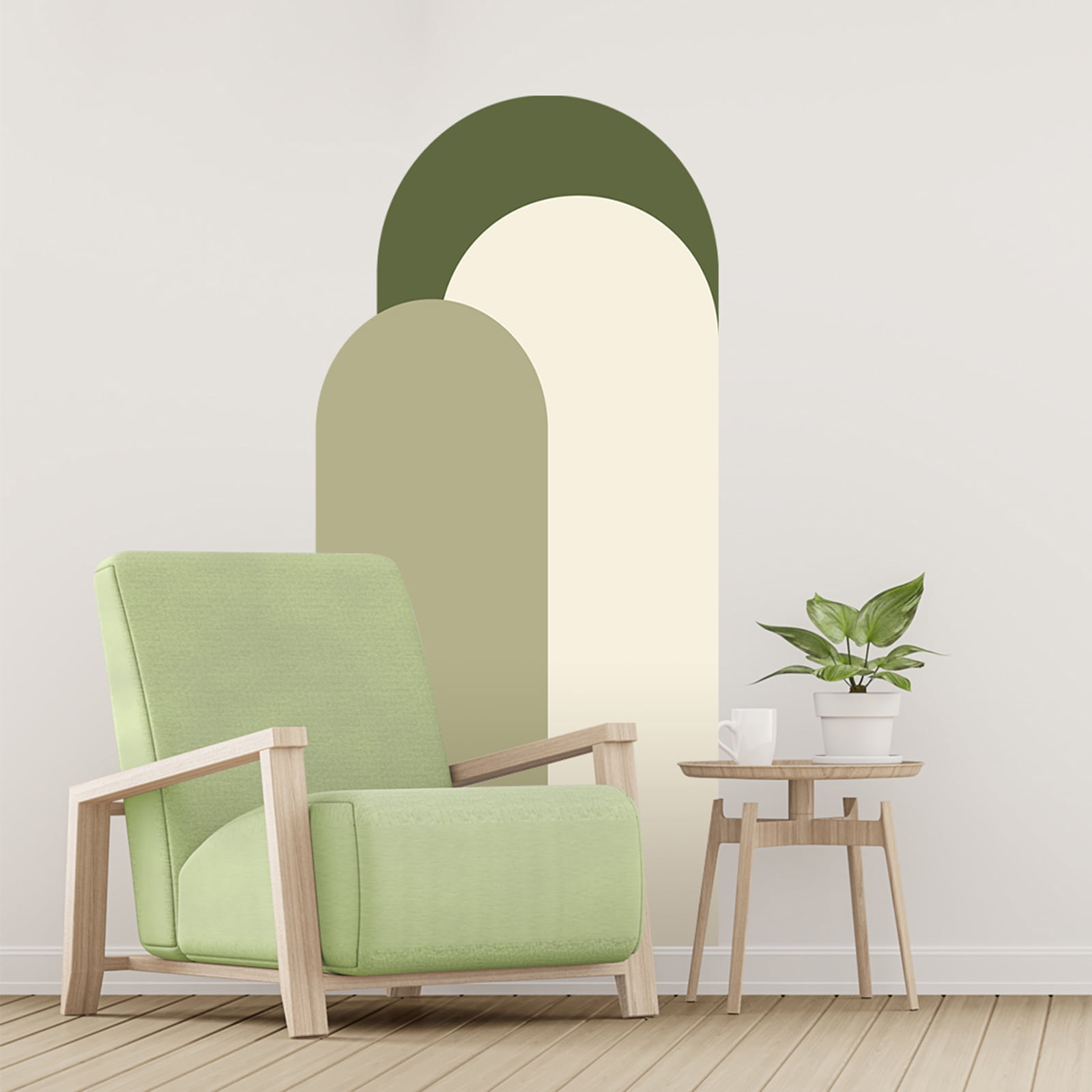 KARLSITEK 3 Colors Arch Wall Decor, Peelable and Stickable Modern ...