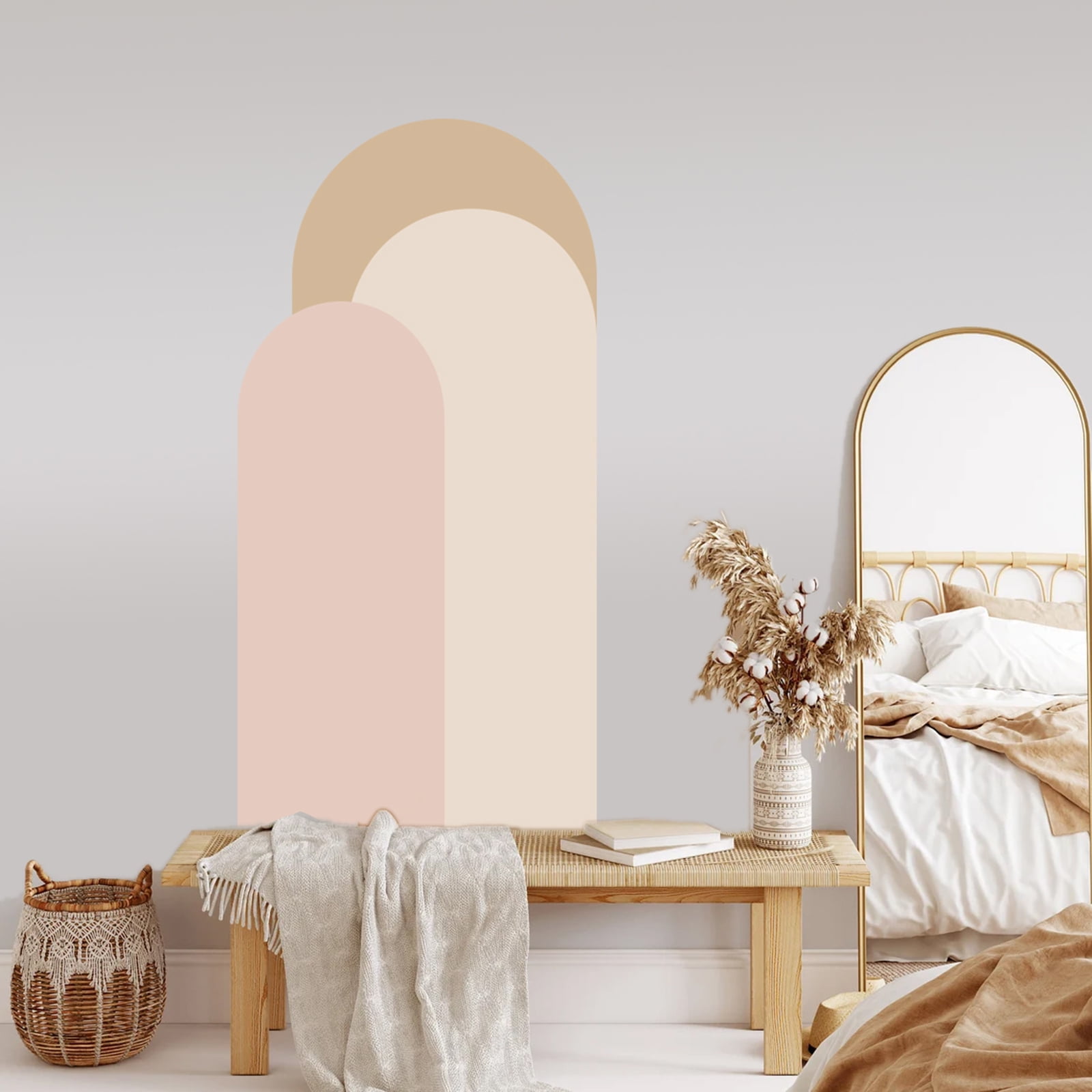 KARLSITEK 3 Colors Arch Wall Decor, Peelable and Stickable Modern ...
