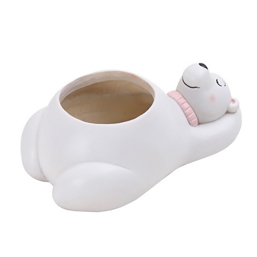 KARLSITEK Animal Shaped Cartoon Flowerpot Cute Cartoon Animal Polar ...