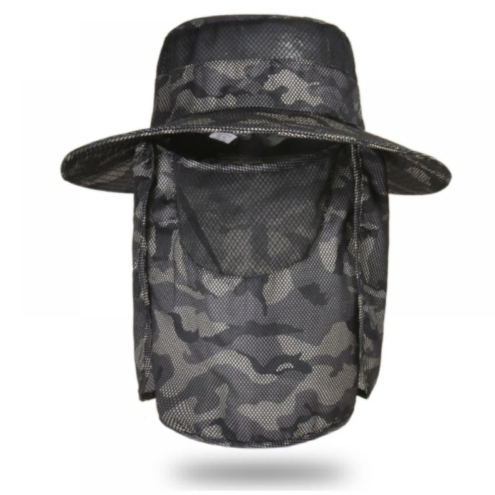 Fashion Summer Outdoor Sun Protection Fishing Cap Neck Face Flap Hat ...