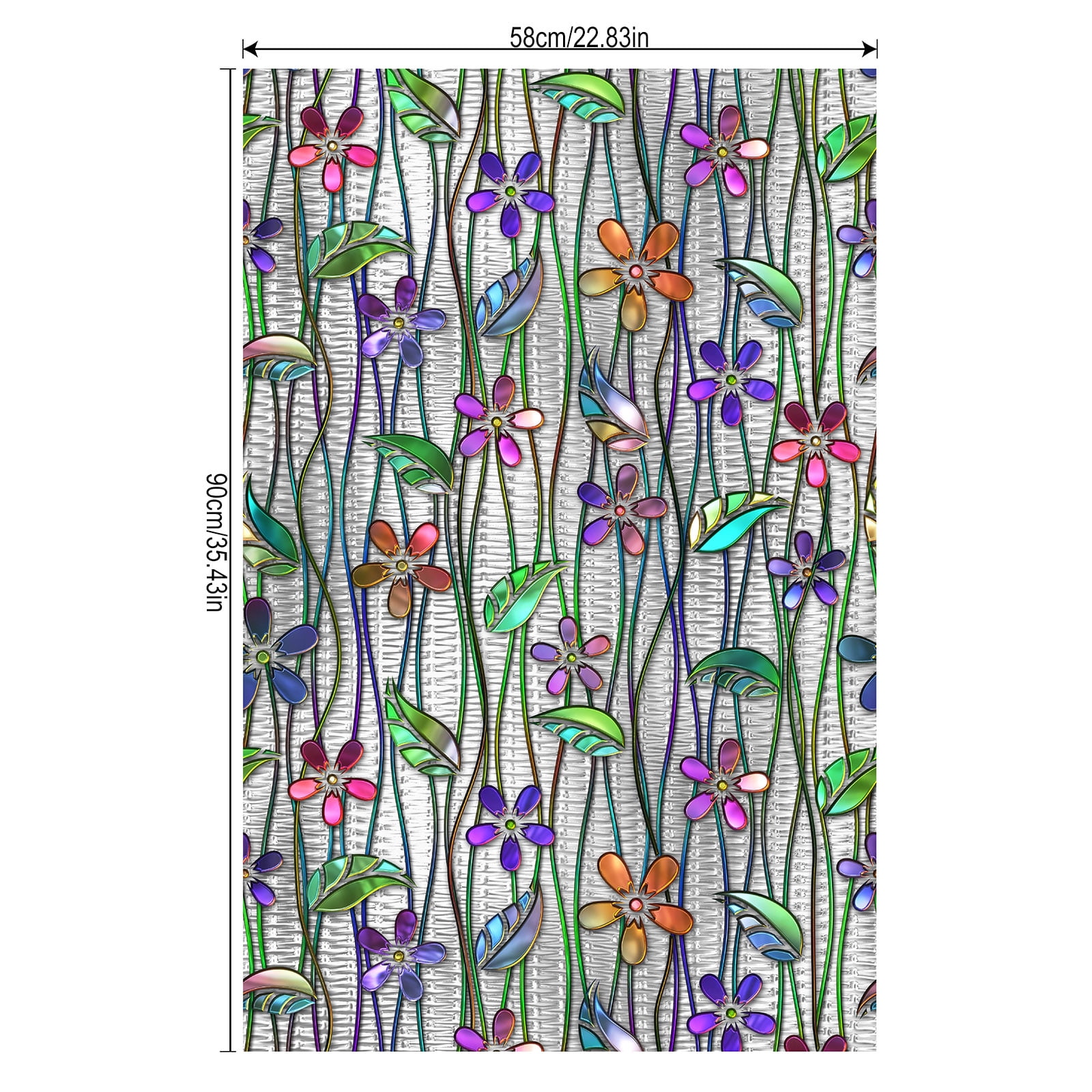 KARLSITEK Frosted Glass Film Window Privacy Film Static Cling Removable ...