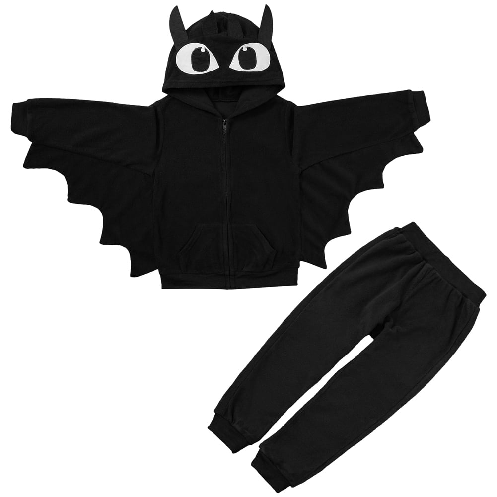 KARLSITEK Toddler Kids Halloween Costume Clothes Bat Hoodie with Long ...