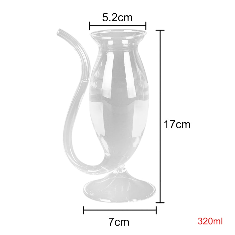 KARLSITEK Vampire Wine Glass Transparent Wine Glass with Drinking Tube ...