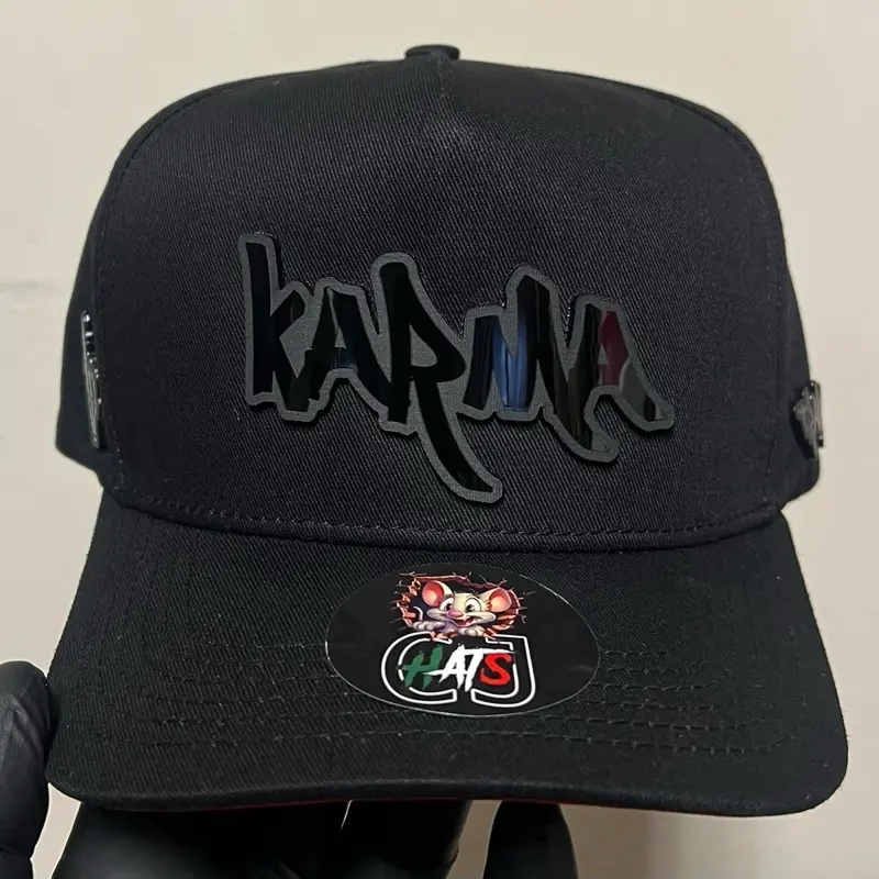 KARMA Statement Snapback Hat, Trendy Adjustable Cap with Striking ...