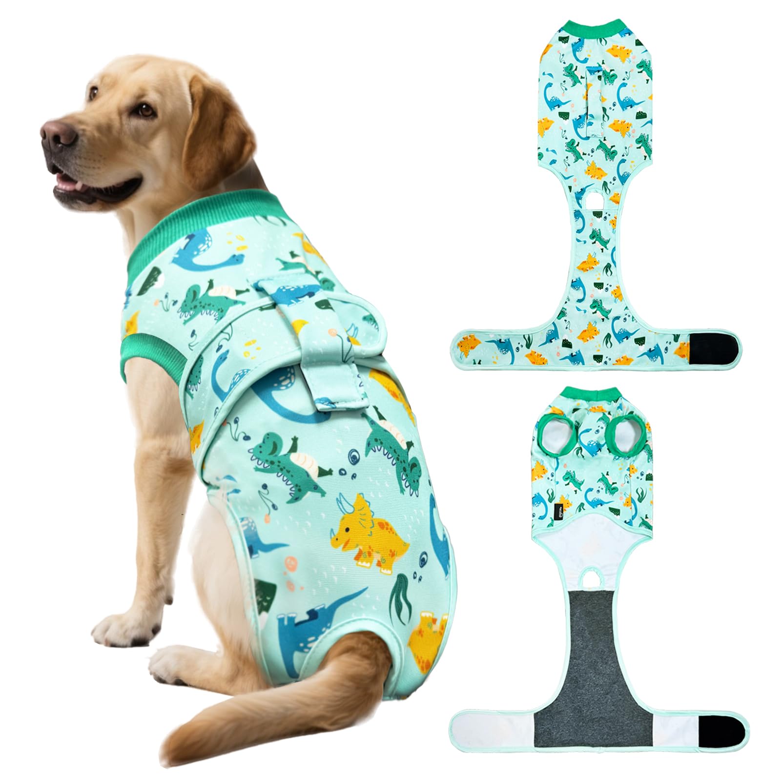 KAROKU Recovery Suit for Dogs and Cats, Soft Suit for Female Spay, Dog ...