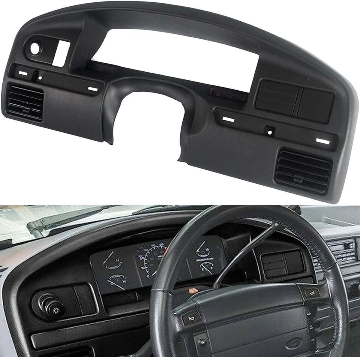 KARPA Dash Panel Bezel Cover Compatible with 1994-1997 Ford F150 F250 ...