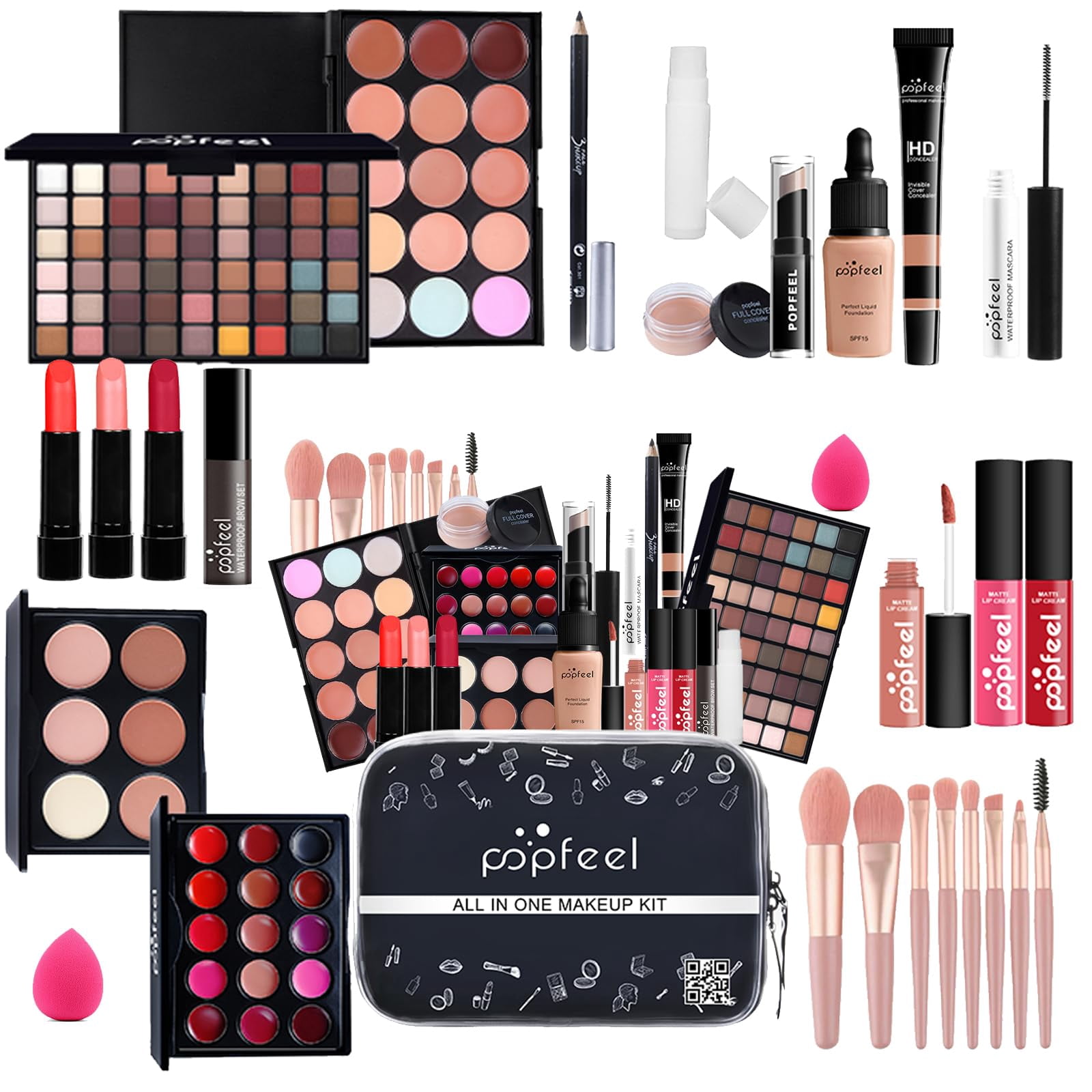 KARUIZI Makeup Kit All-in-one ESF27 Makeup Gift Set for Women Full Kit ...
