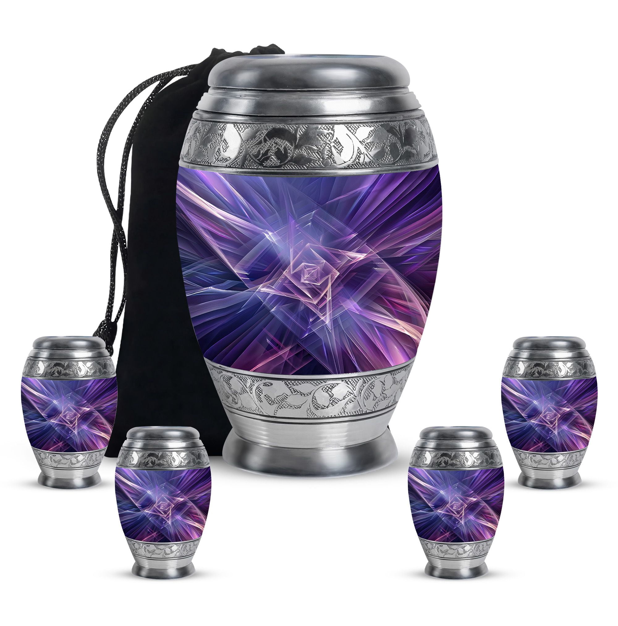 KARYLIZ Abstract Mini Urn, Funeral Urn For Ashes Adult Male, Cremation ...