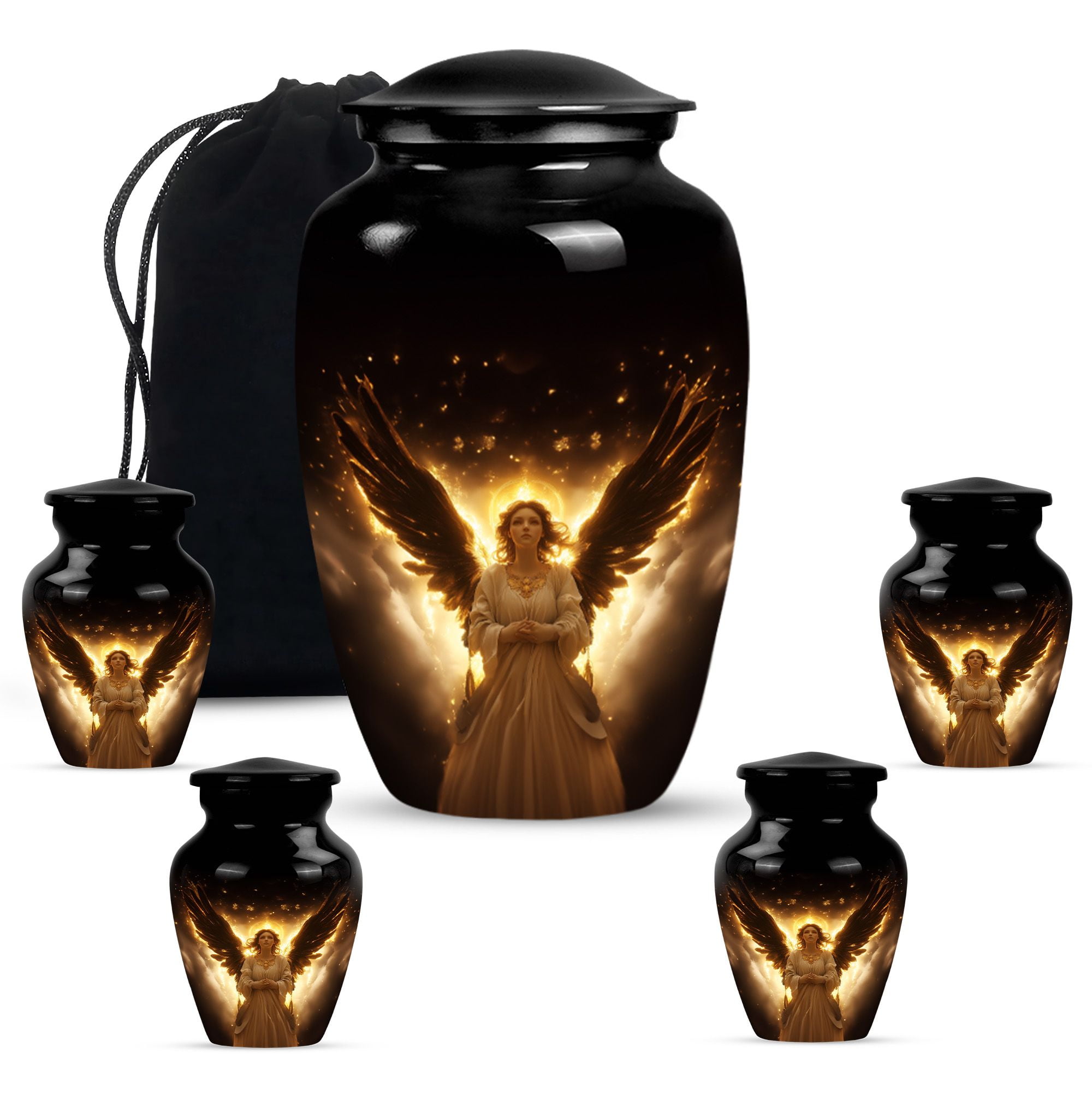 KARYLIZ Archangel Funeral Urns For Adult Ashes Men, Cremation Ash Urn ...