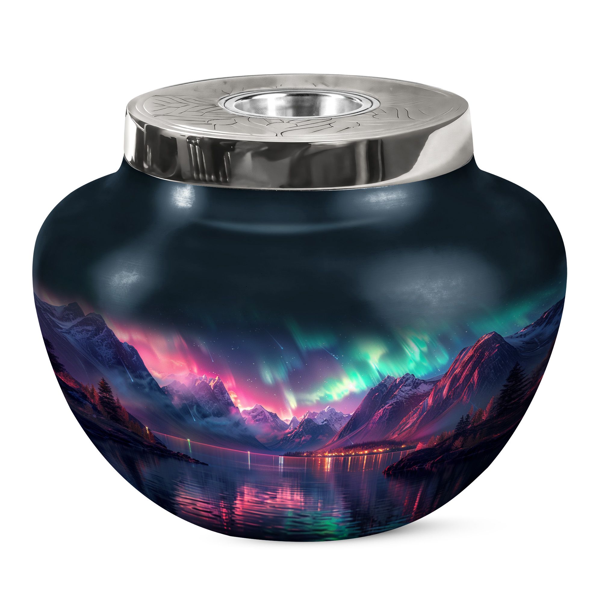 KARYLIZ Arora Borealis Cremation Urns For Human Ashes - Memorial Urns ...