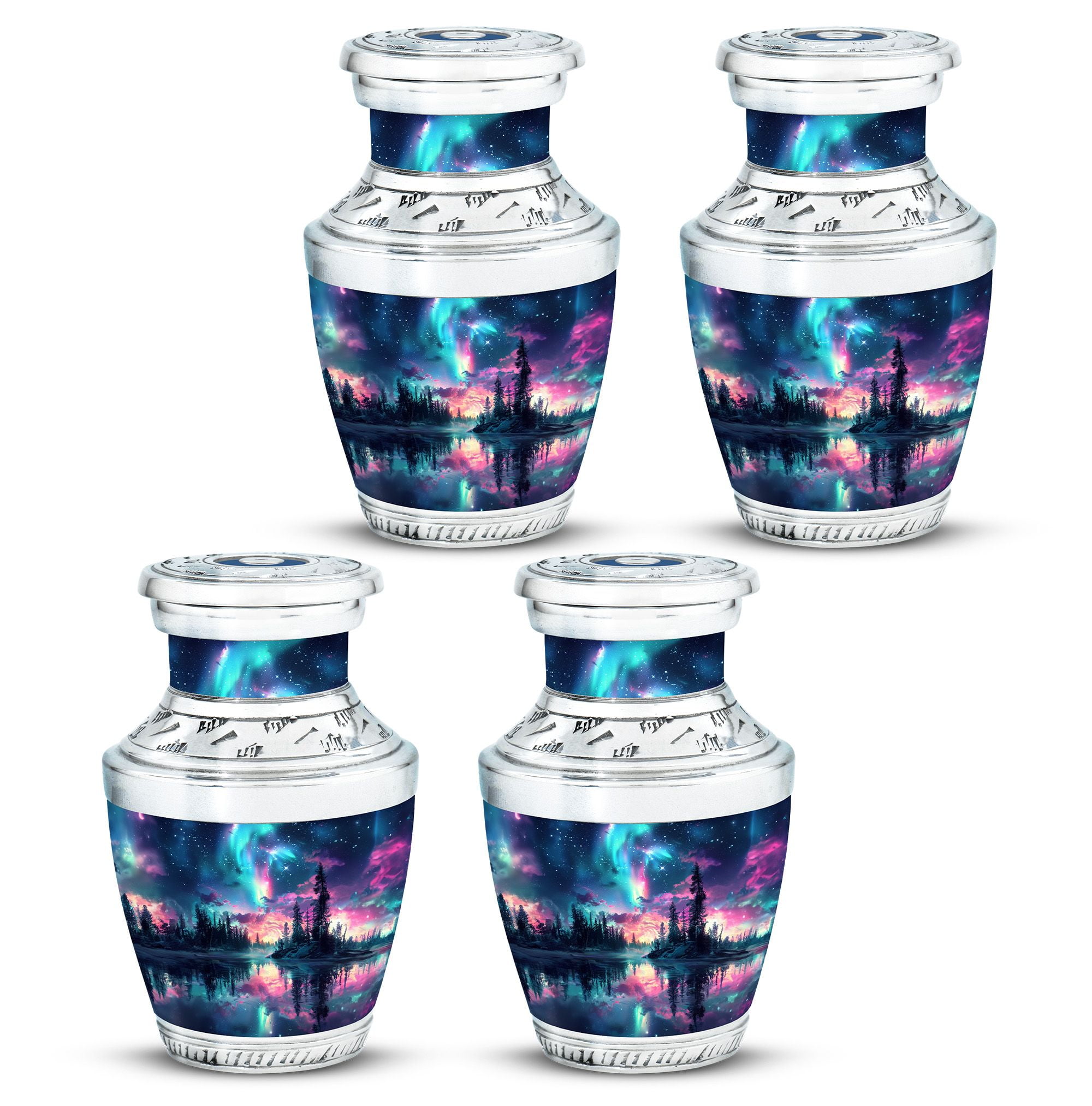 KARYLIZ Aurora Borealis Northern Light Urn For Ashes Adult Male ...