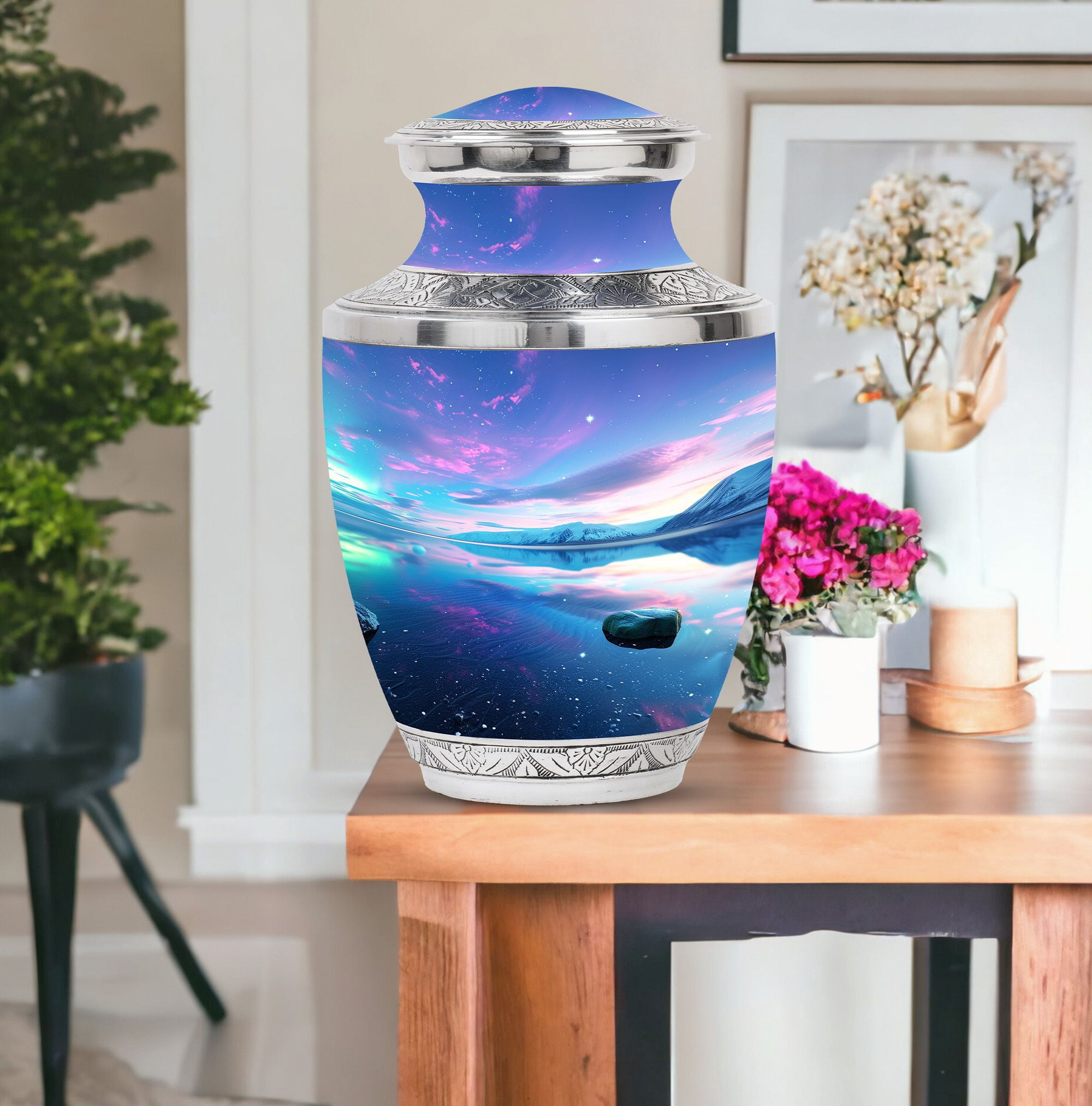 KARYLIZ Aurora Borealis Scattering Urns For Human Ashes - Decorative ...