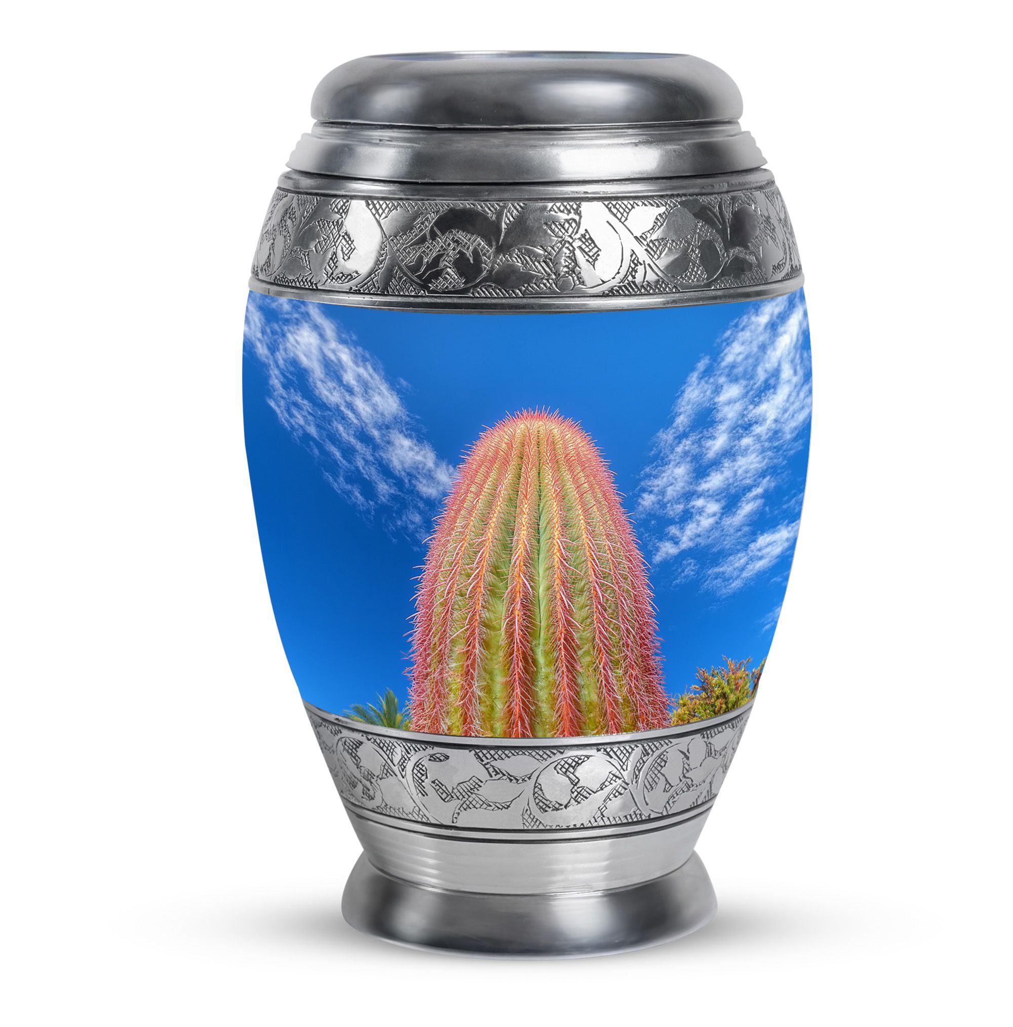 KARYLIZ Barrel Cactus Urns For Human Ashes Adult Man - Large Funeral ...