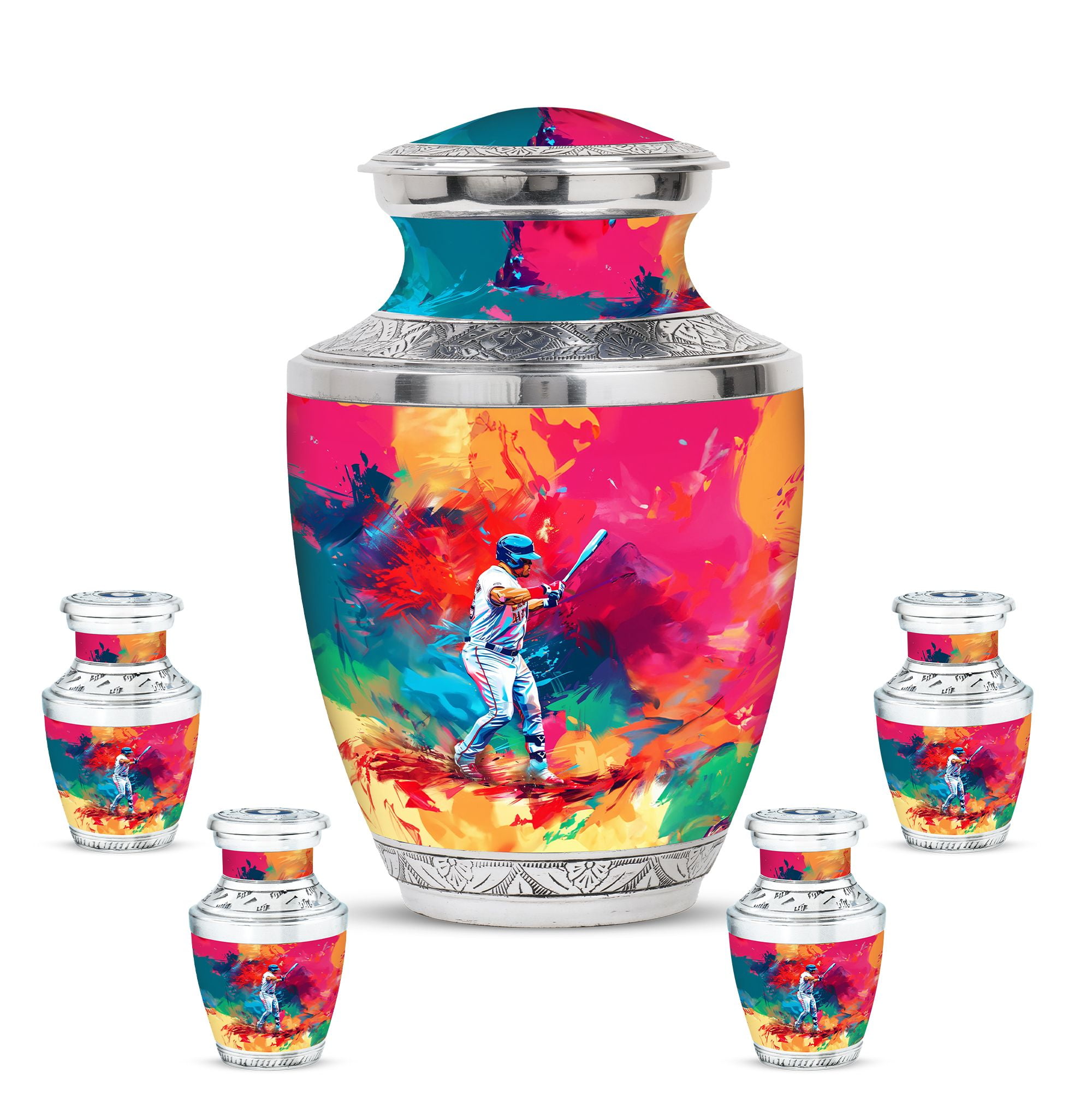 KARYLIZ Baseball Cremation Boxes For Human Ashes - Decorative Urn For ...