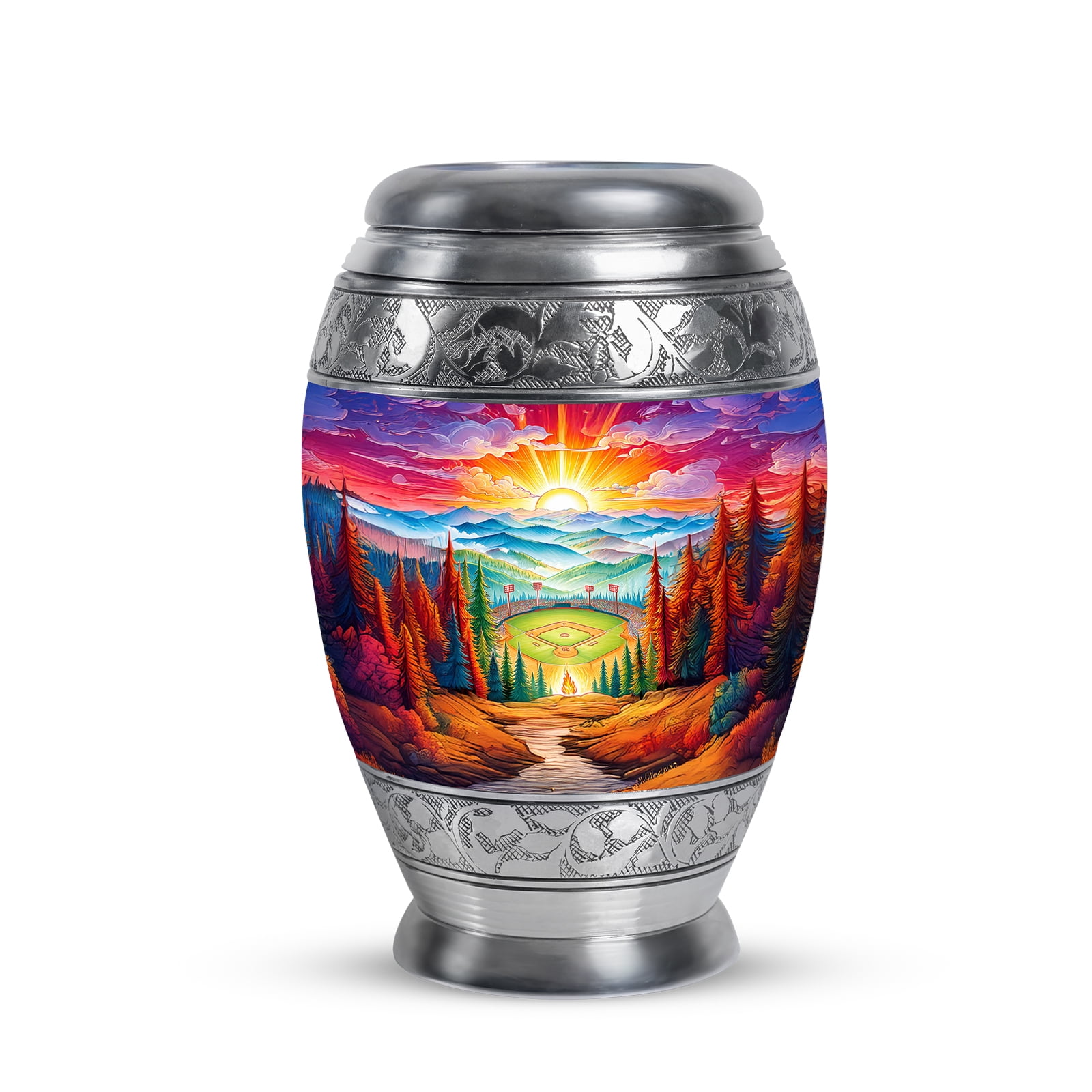 KARYLIZ Baseball Decorative Urns - Sunset Burial Urns For Adult Human ...