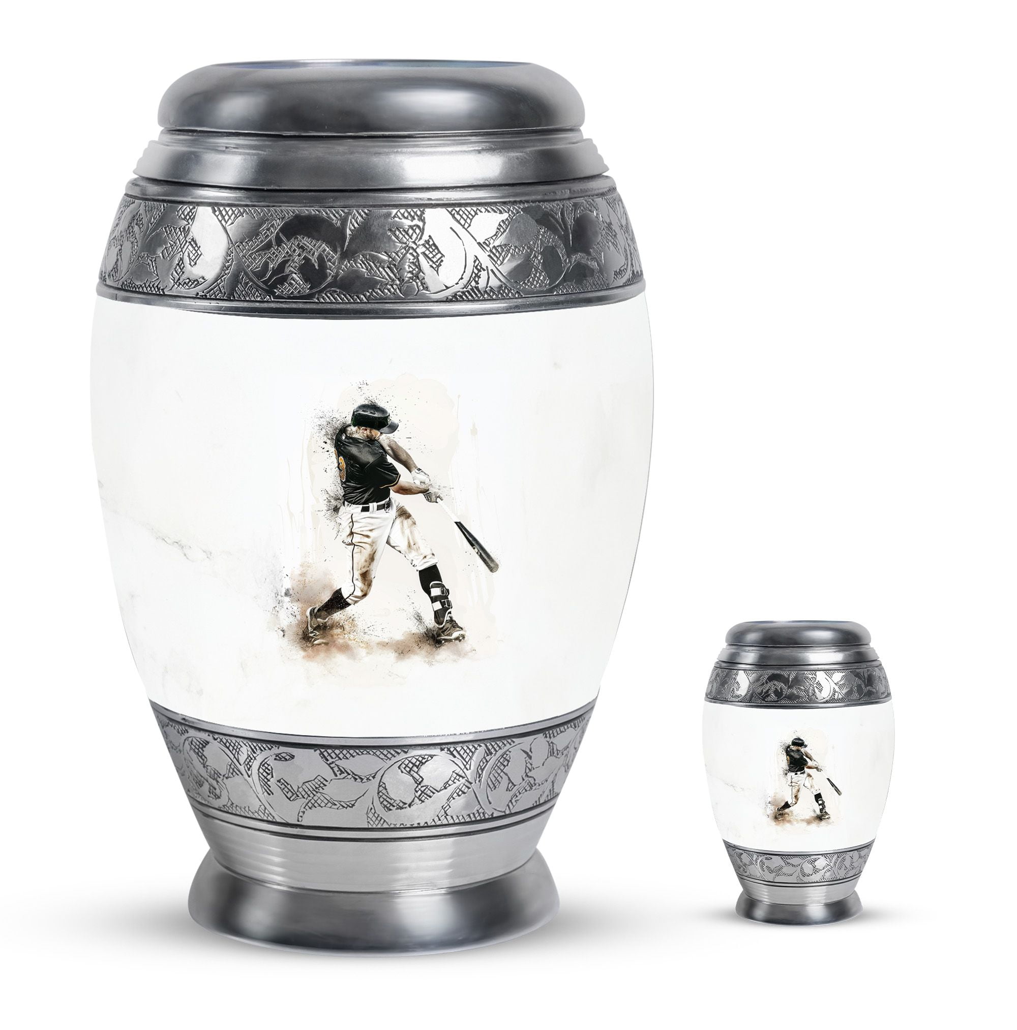 KARYLIZ Baseball Player Cremation Keepsakes For Ashes - Adult Urn For ...