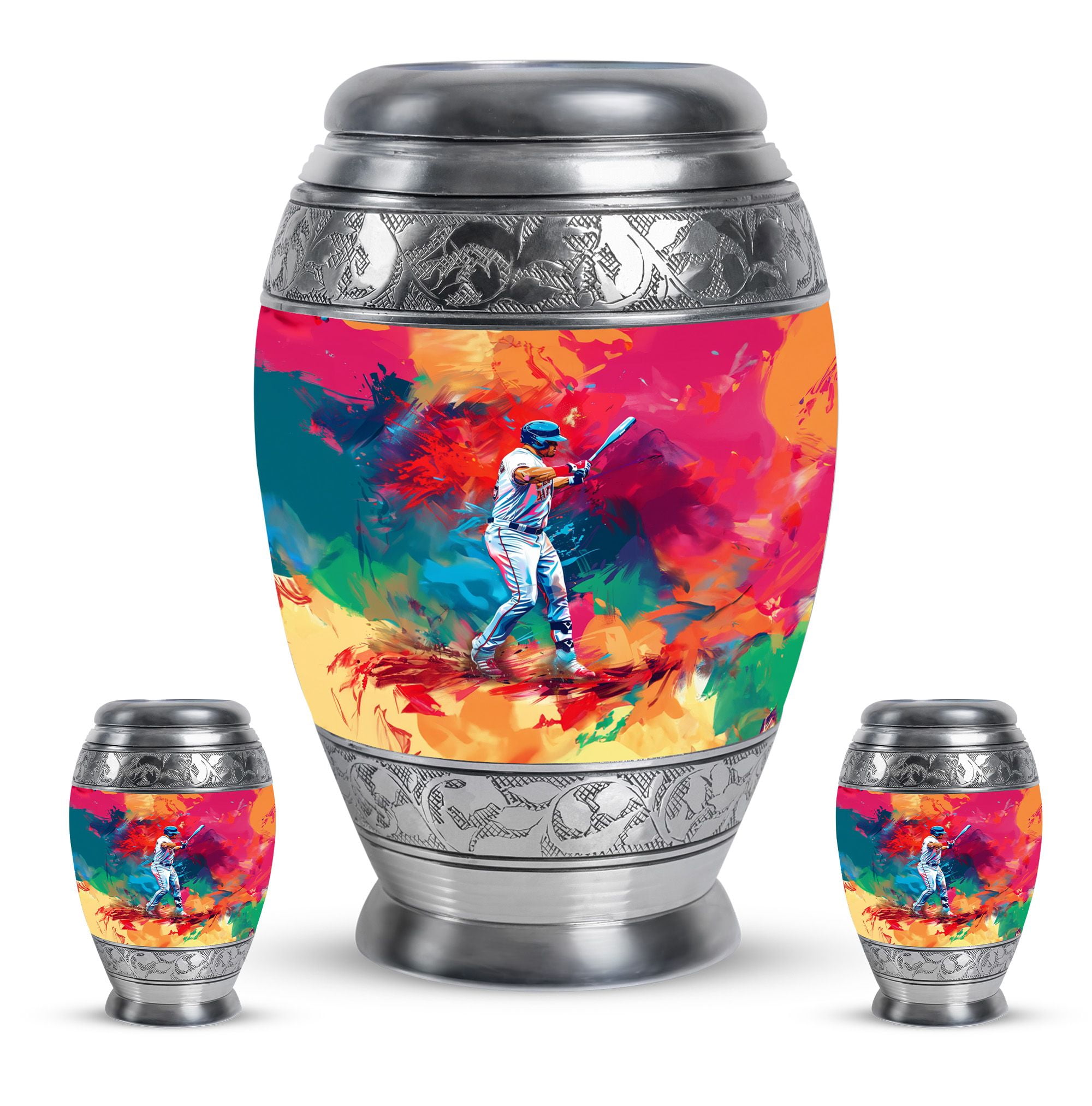 KARYLIZ Baseball Player Urn For Ashes Adult Male - Cremation Urn For ...