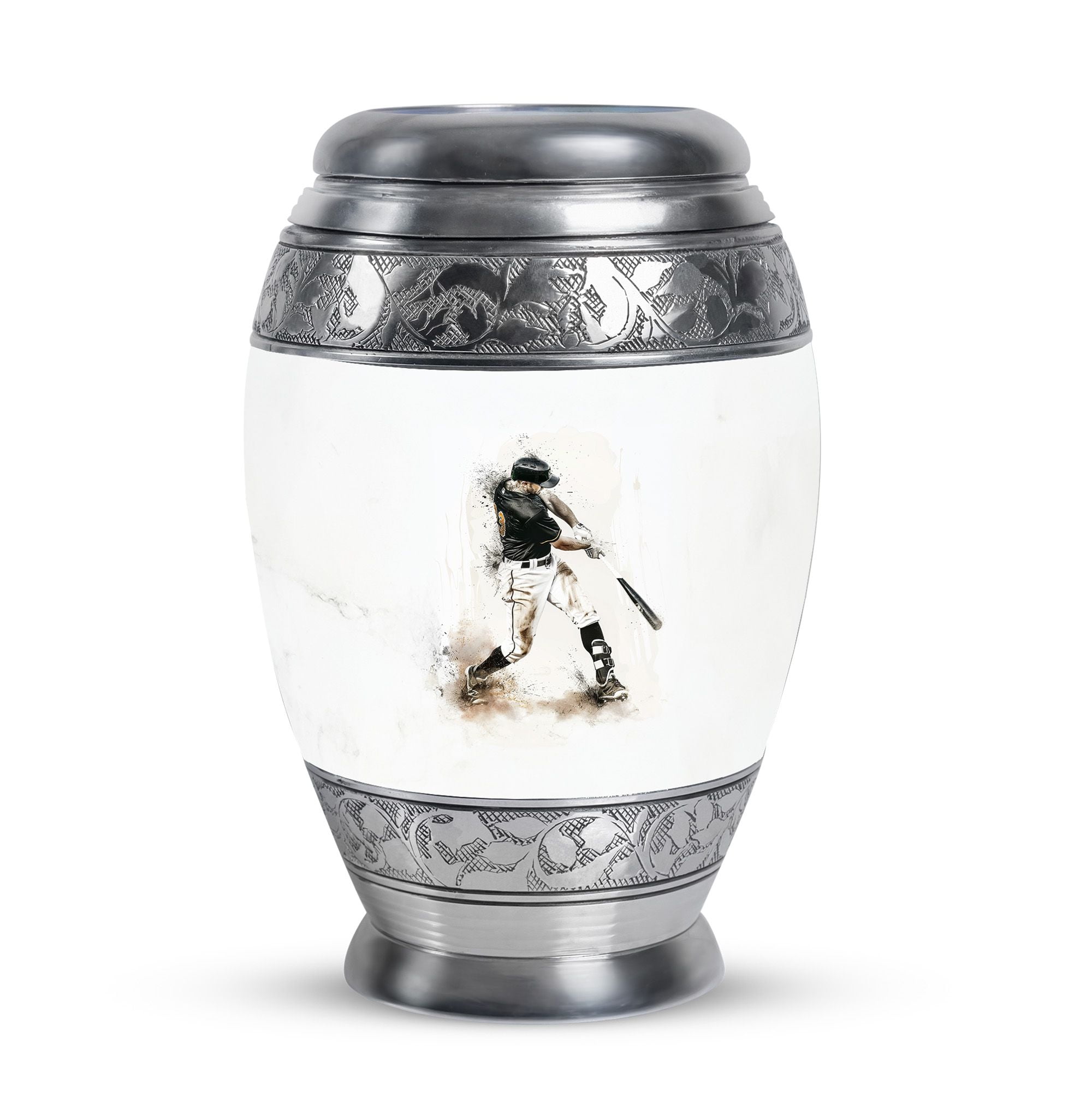 KARYLIZ Baseball Player Urn For Human Ashes Adult Man - Keepsake Urn ...