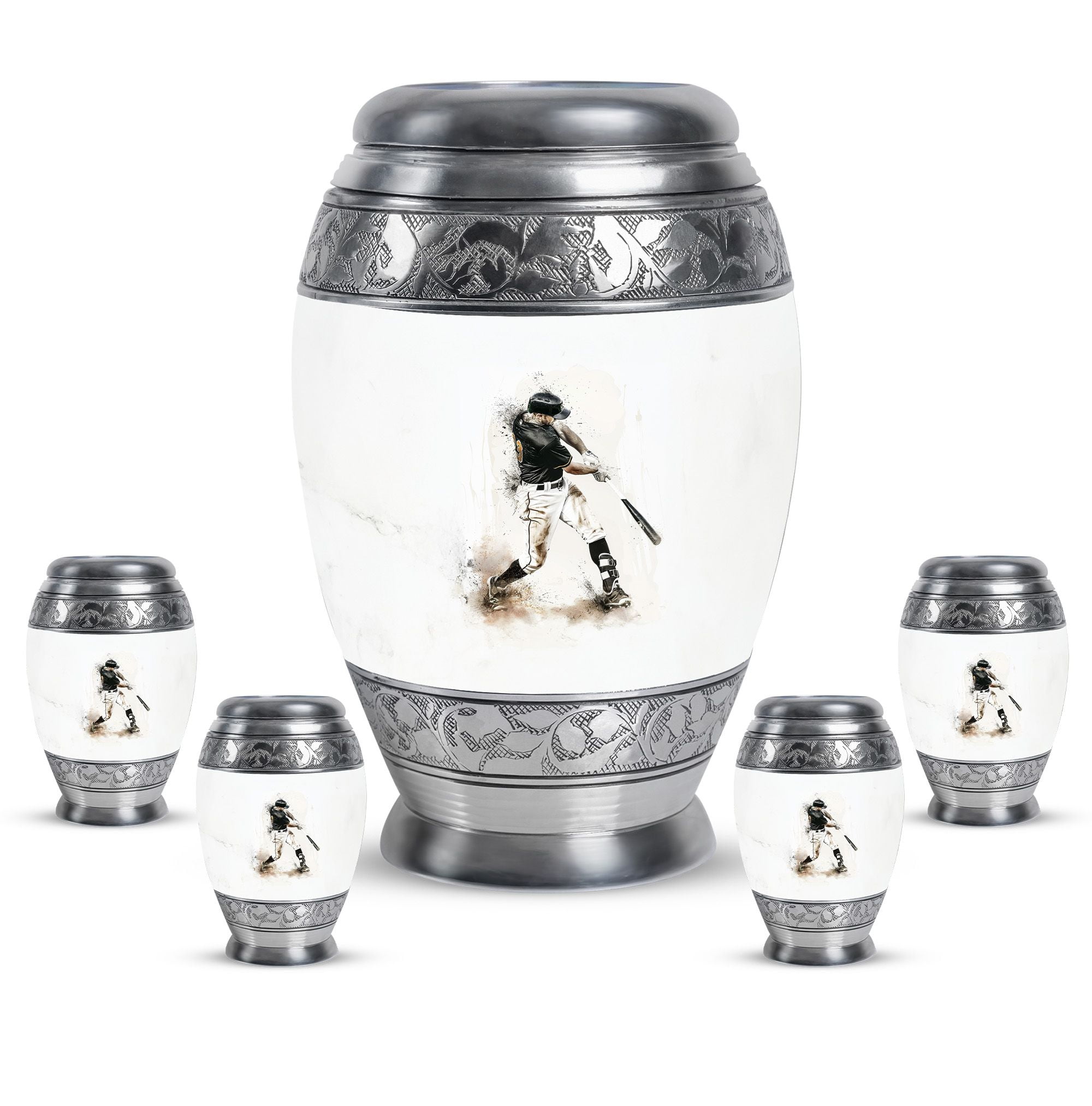 KARYLIZ Baseball Sports Urn For Ashes - Decorative Urns For Human Ashes ...