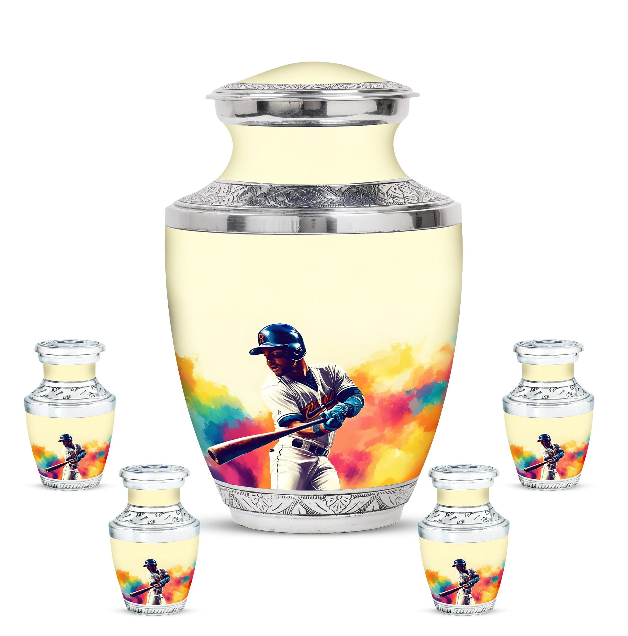 KARYLIZ Baseball Urn For Ashes Adult Male - Small Urns For Human Ashes ...