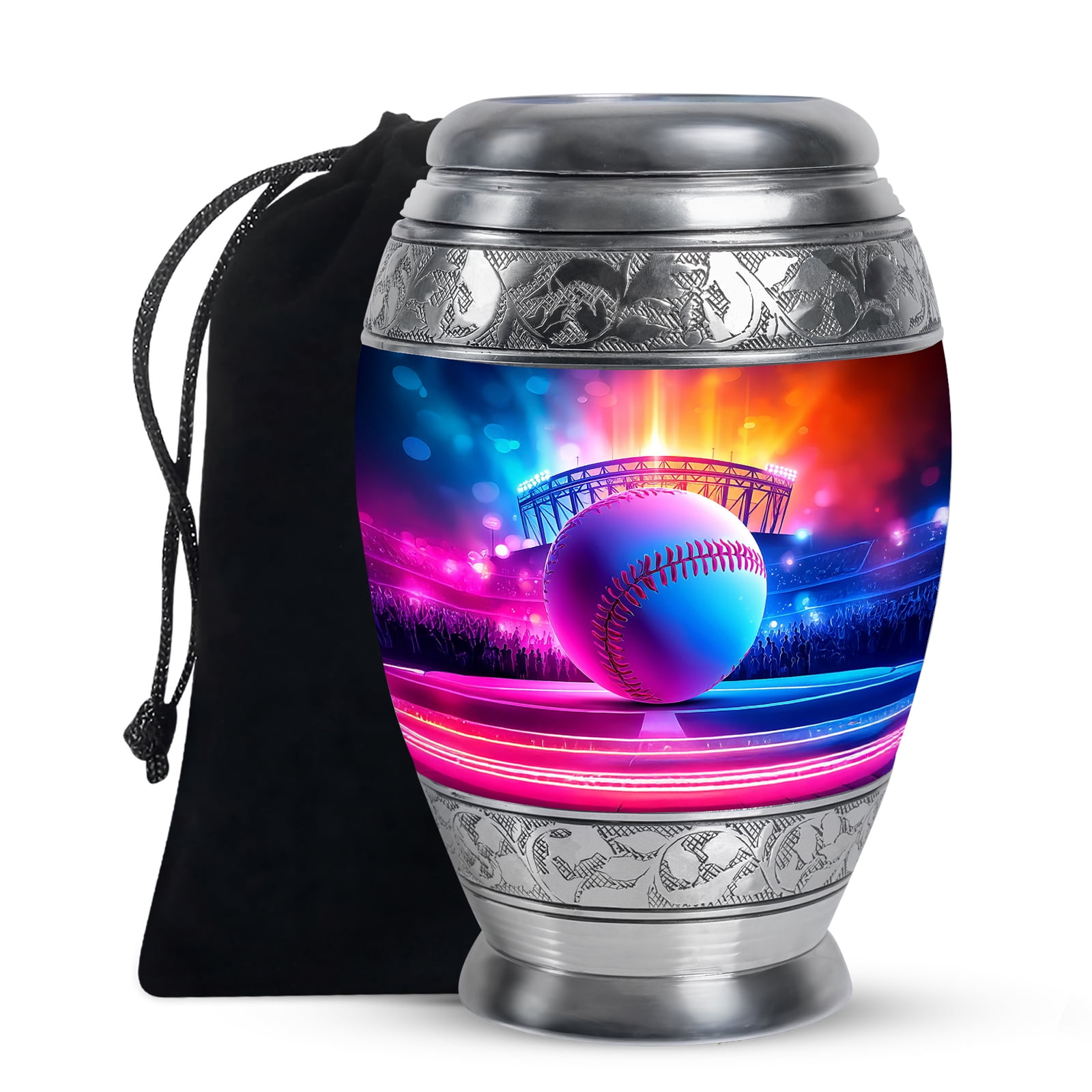 KARYLIZ Baseball Urns For Human Ashes Adult Man - Blue Cremation Urns ...