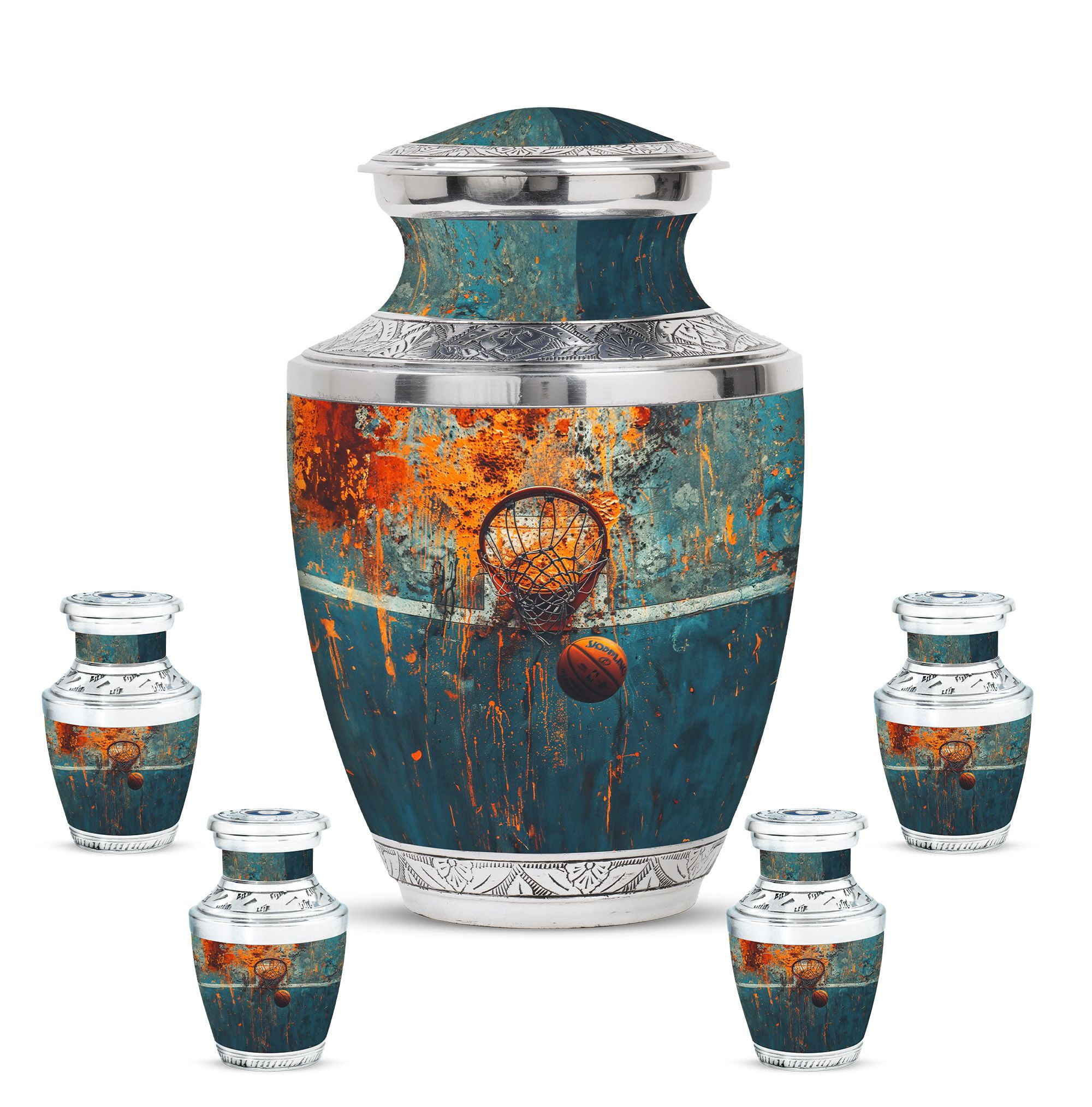 KARYLIZ Basketball Urns - Funeral Cremation Urn for Adult Ashes Men ...