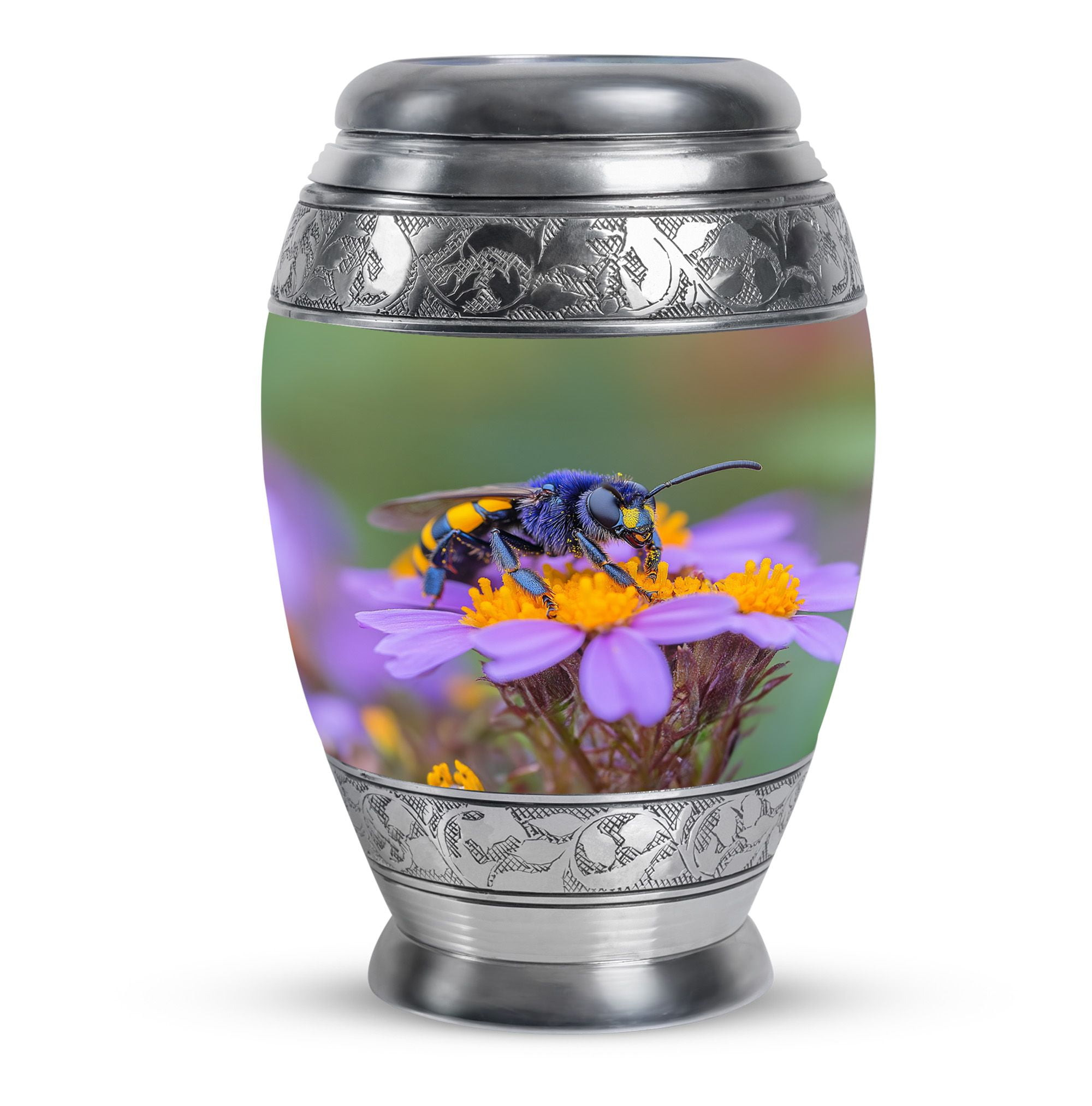 KARYLIZ Bee Cremation Urns For Human Ashes Adult Man - Flowers Large ...
