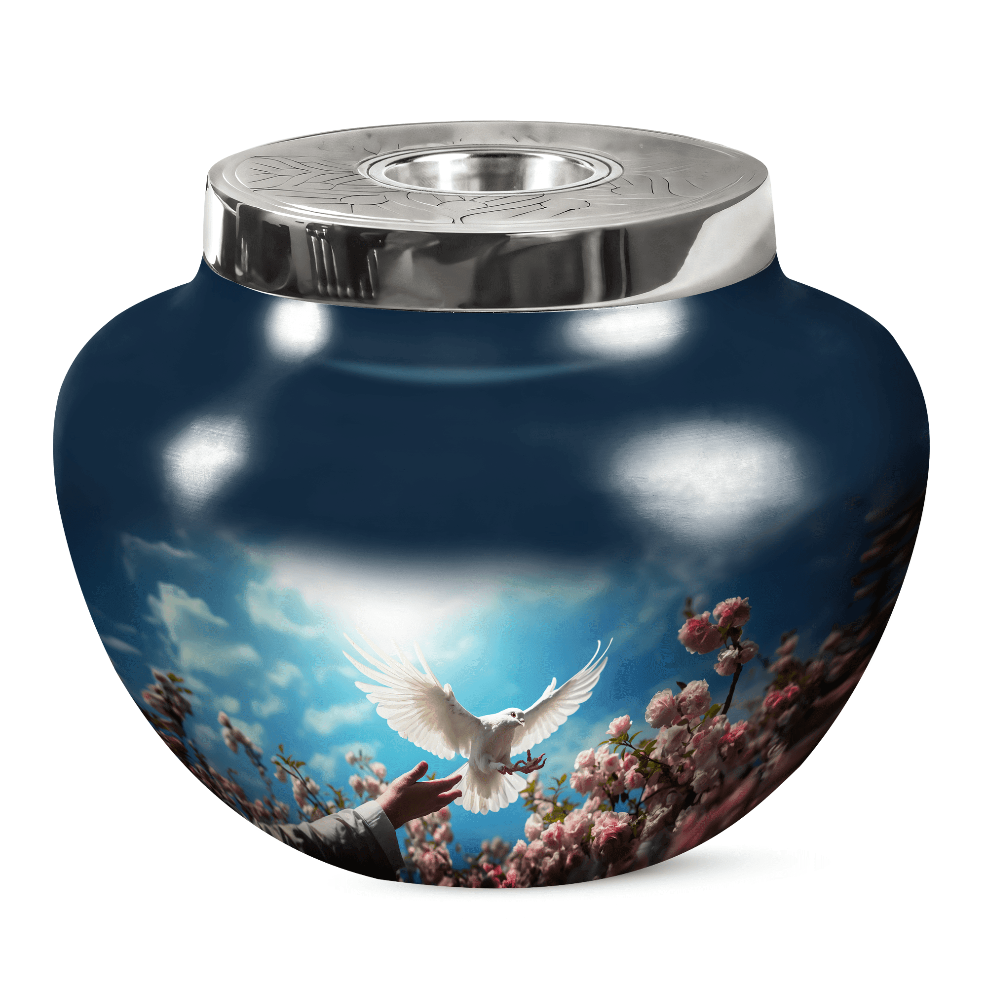 KARYLIZ Bird Large Urn For Ashes Adult Male - Decorative Urn For Ashes ...