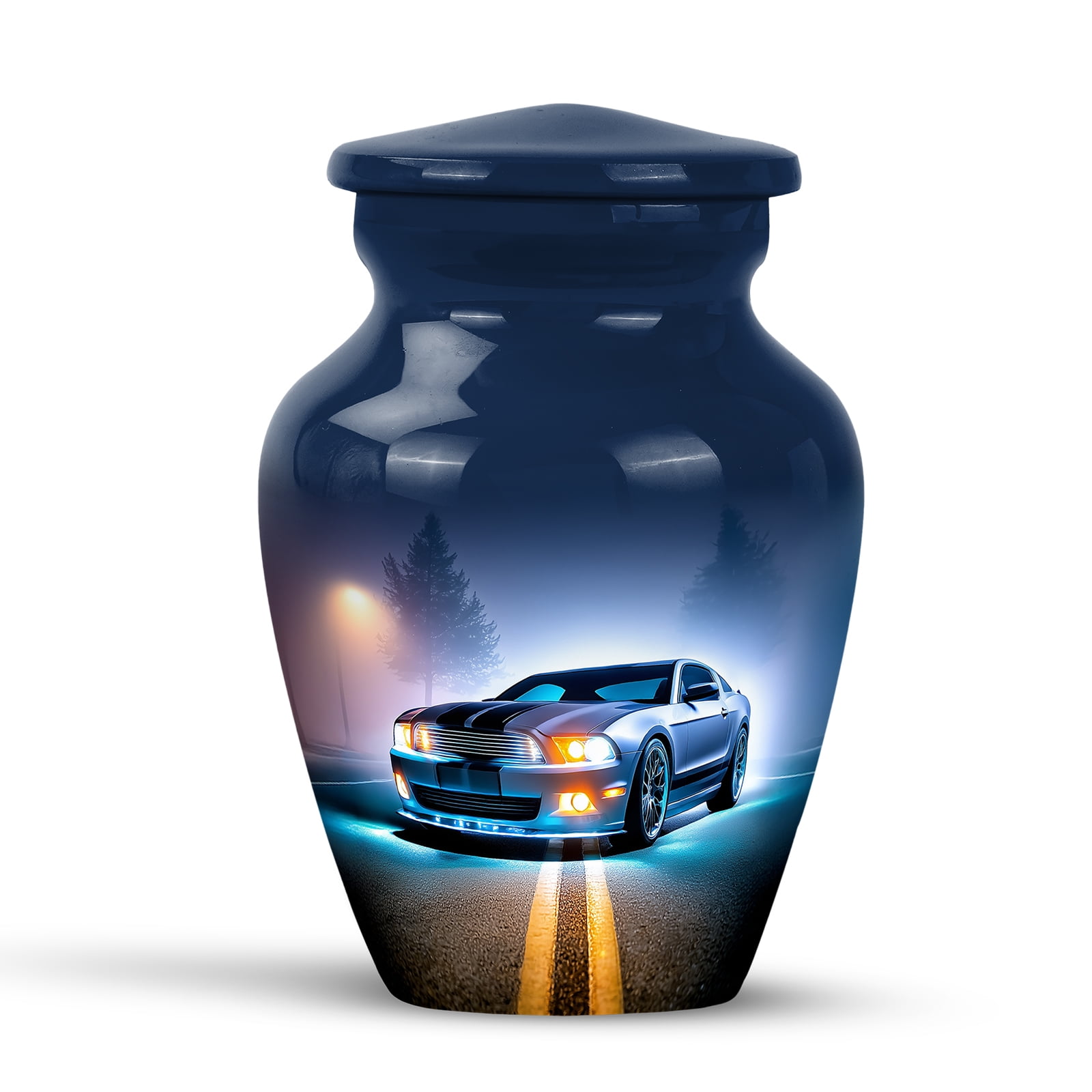KARYLIZ Blue Car Urn for Ashes Adult Male - Memorial Cremation Urns for ...