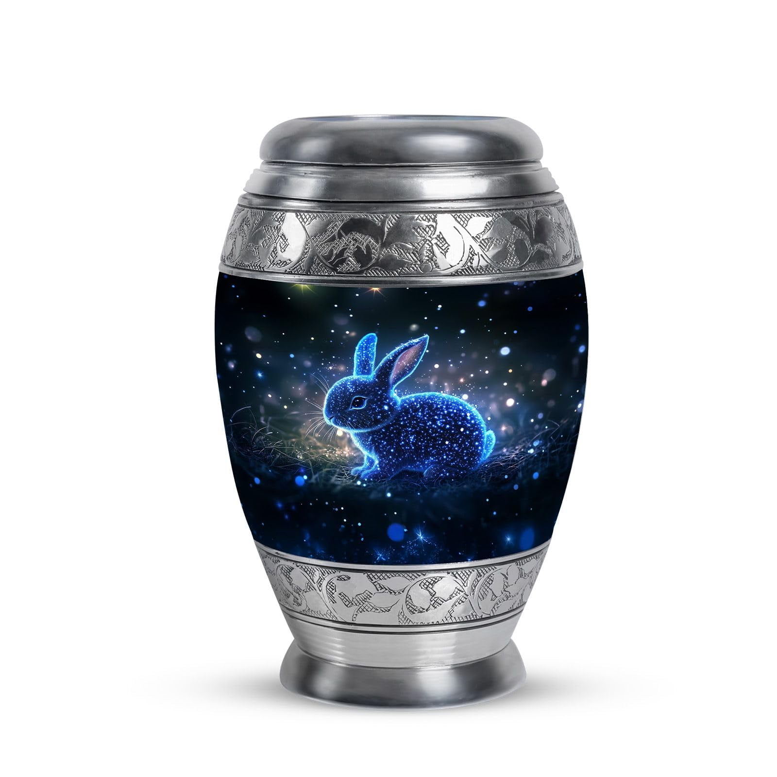KARYLIZ Blue Rabbit Small Ashes Urns for Human Ashes - Burial Cremation ...