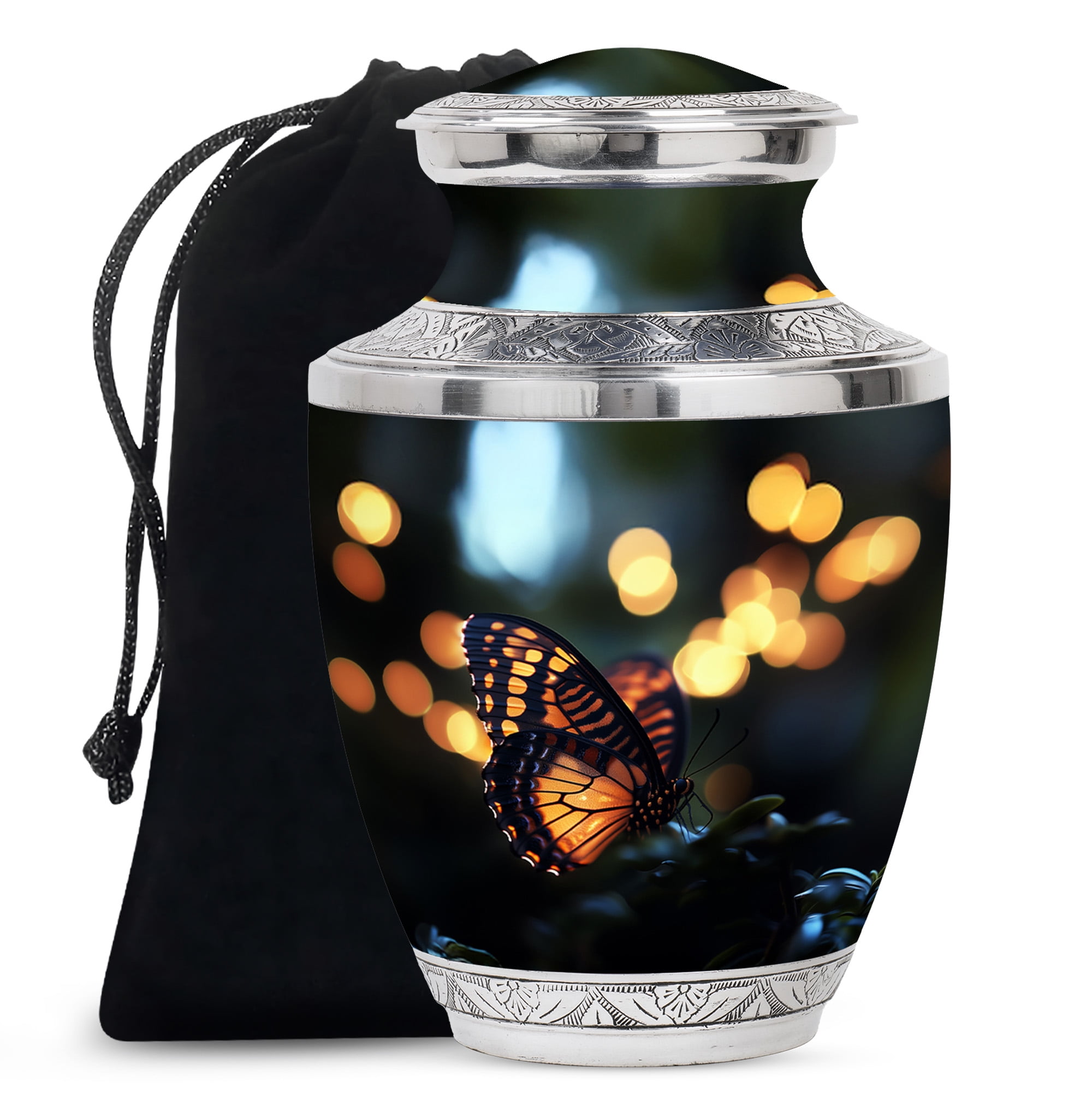 KARYLIZ Butterfly Cremation Urn, Urn for Ashes for Women, Large Urns ...