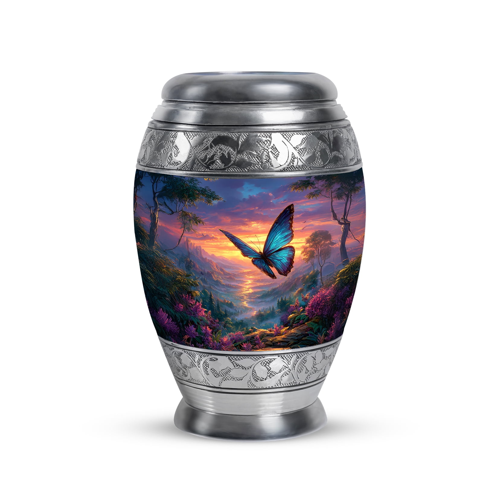 KARYLIZ Butterfly Urn for Mom & Dad - Blue Mini Kepsake Cremation Urn ...