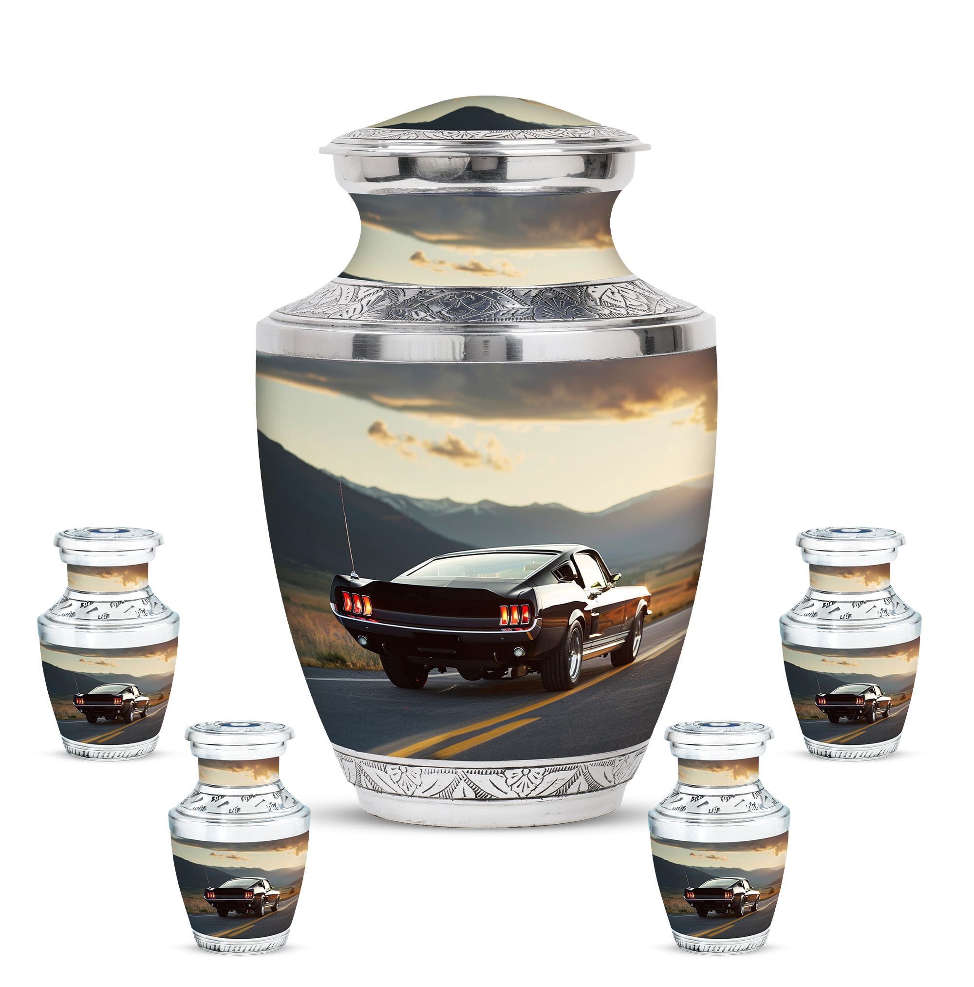 KARYLIZ Car Cremation Urn for Men - Small Urns for Ashes for Women ...