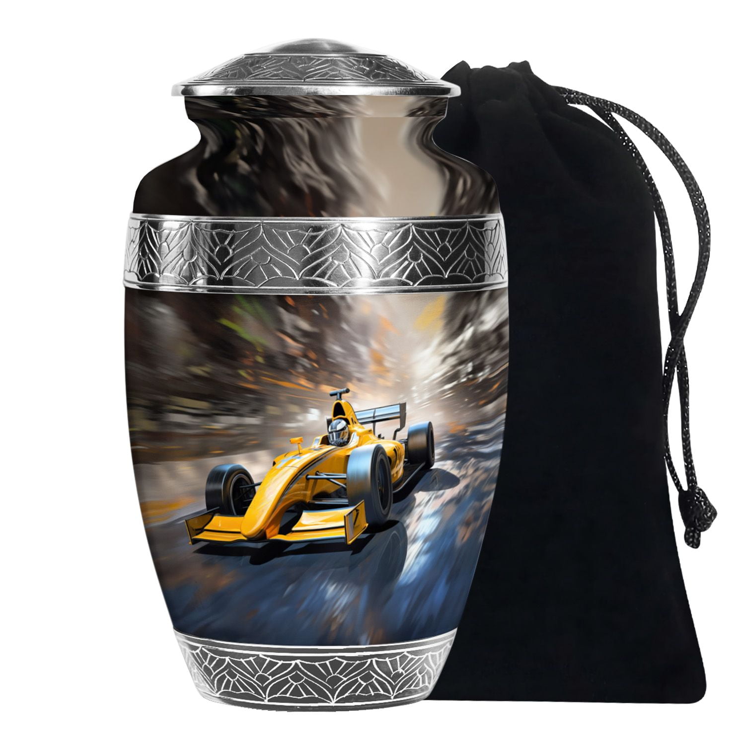 KARYLIZ Car Race Urn For Ashes Adult Male - Memorial Urns For Human ...