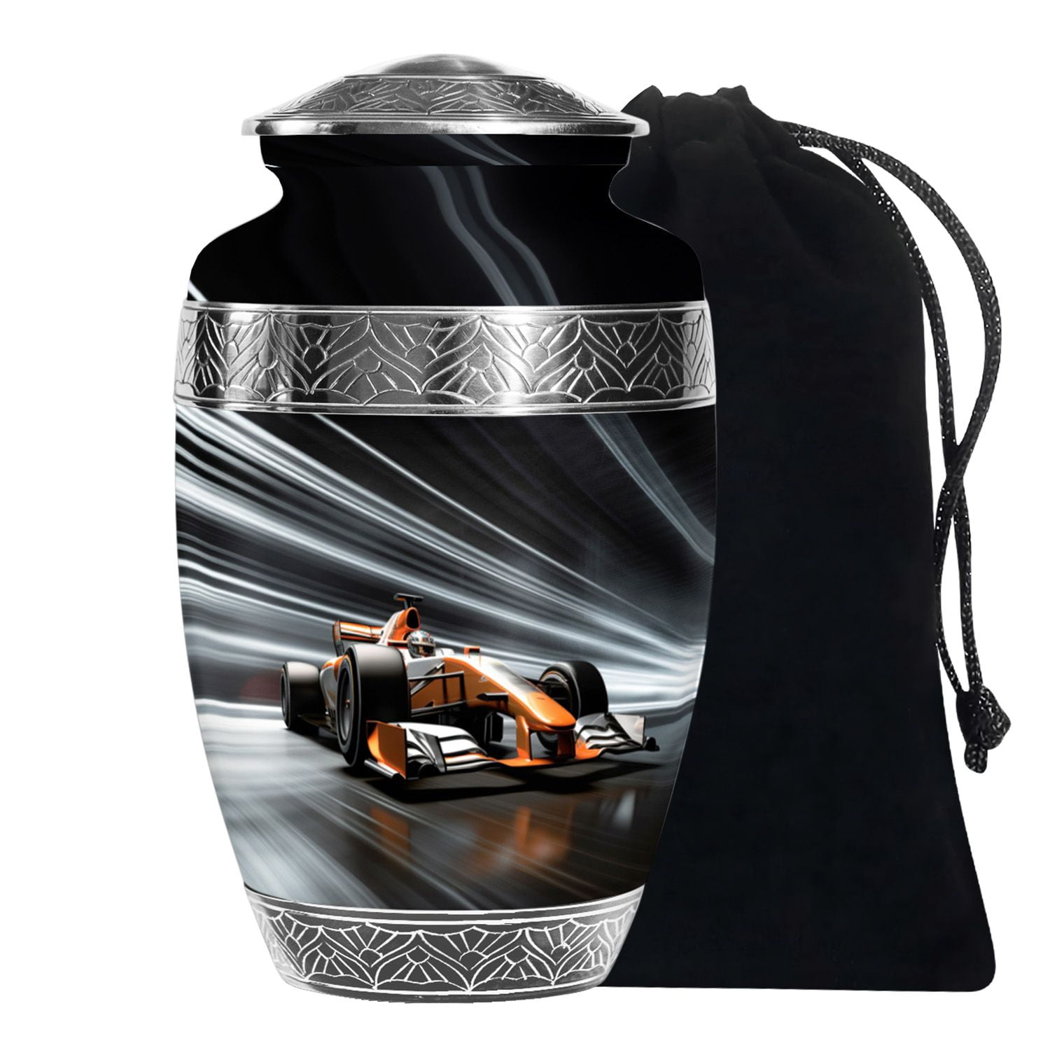 KARYLIZ Car Race Urn - Large Urns For Human Ashes Adult Male ...