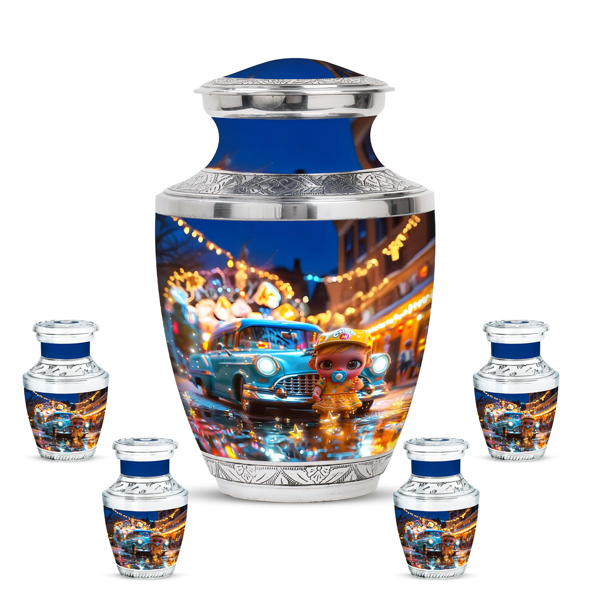 KARYLIZ Car Urn - Mini Keepsakes Urn For Human Ashes - Decorative ...