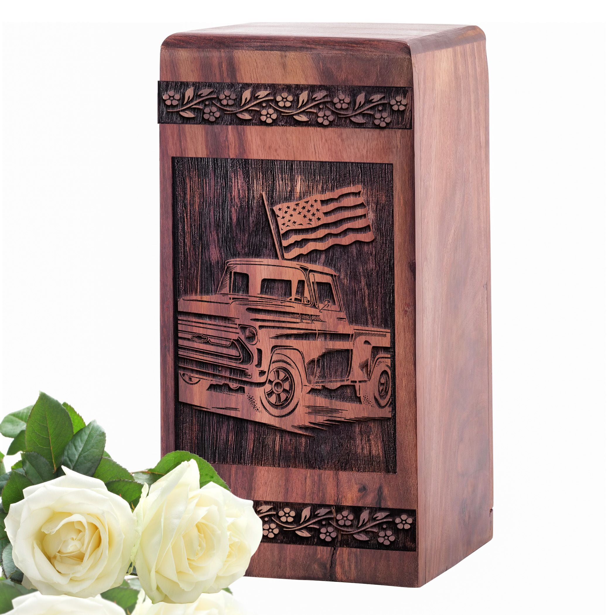 KARYLIZ Car Urns For Adults - Large Wooden Urn For Human Ashes - Urns ...