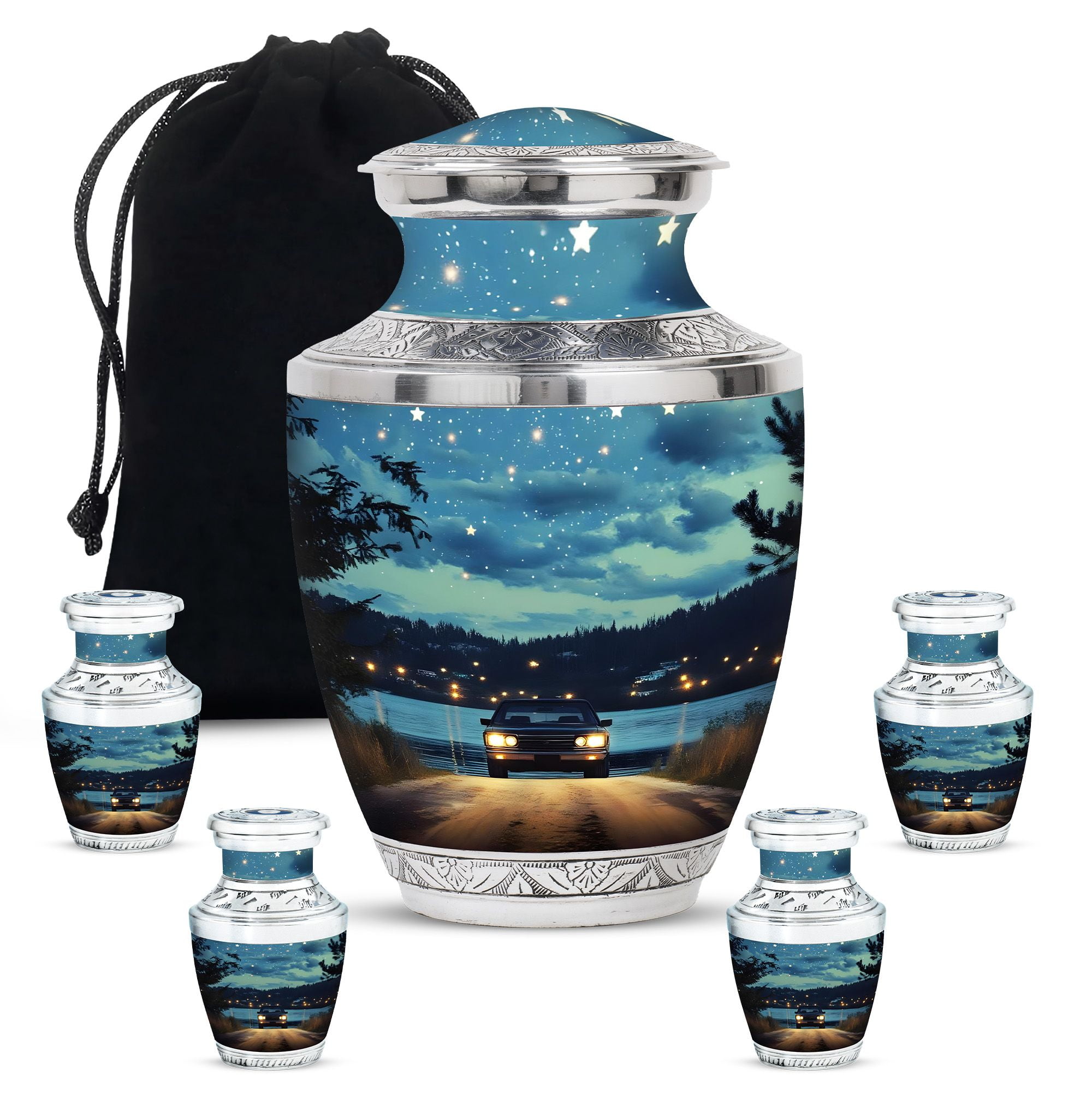 KARYLIZ Car Urns For Human Ashes Adult Man - Funeral Small Urns For ...