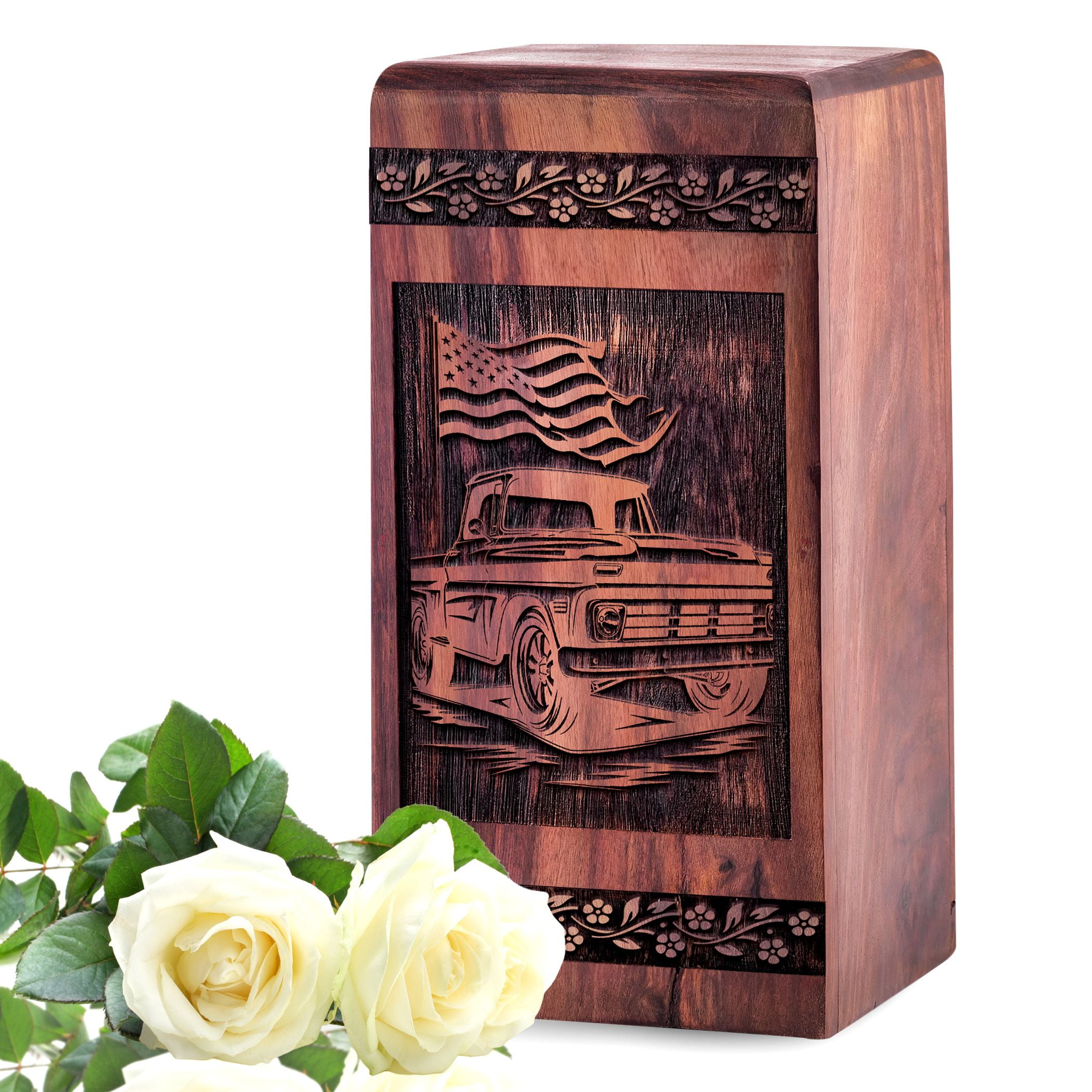 KARYLIZ Car Urns For Human Ashes - Keepsake Wooden Urns For Ashes ...