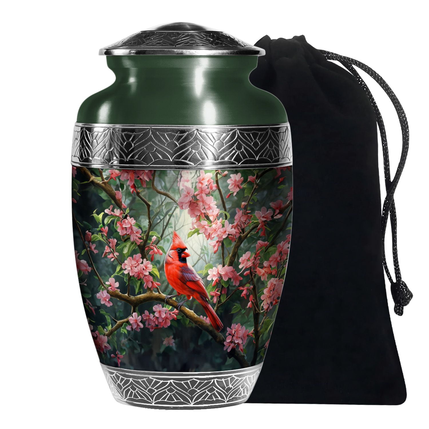 KARYLIZ Cardinal Bird Adult Urns For Human Ashes Women, Cremation Urn ...