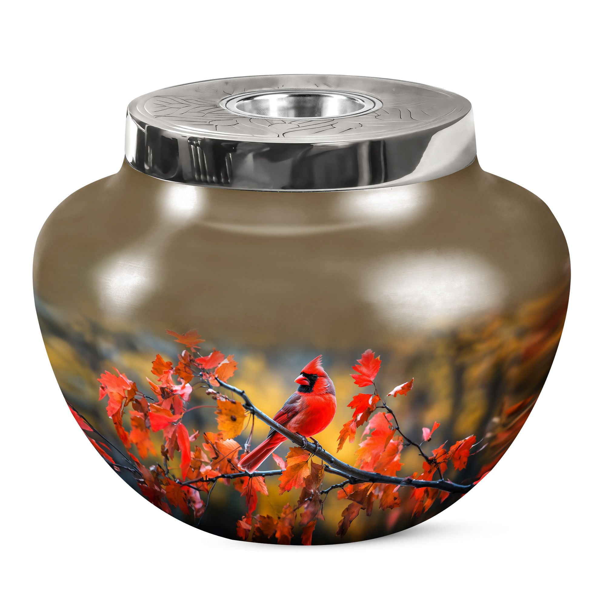 KARYLIZ Cardinal Bird Large Urn - Urn For Human Ashes Adult Men ...