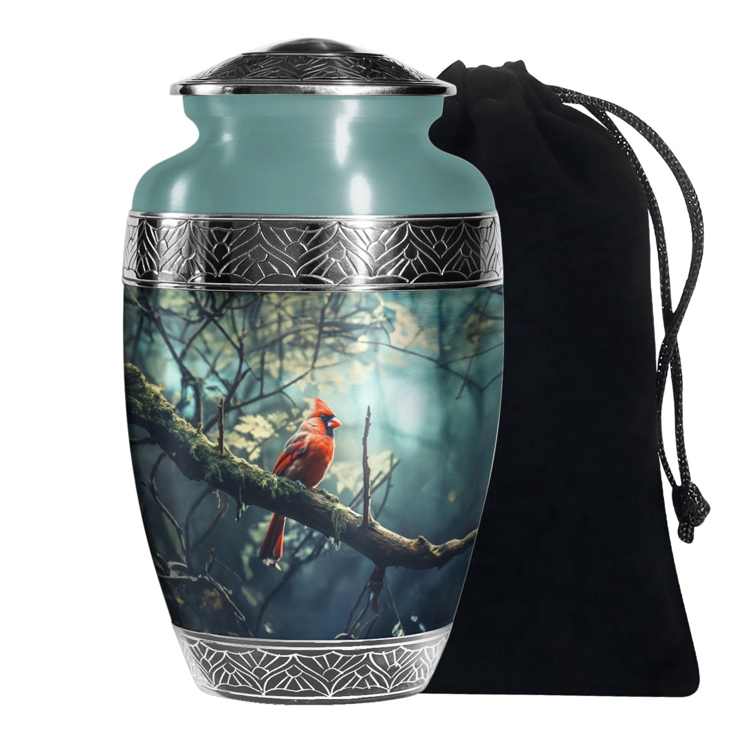 KARYLIZ Cardinal Bird Large Urn For Human Ashes - Adult Urns For Human ...