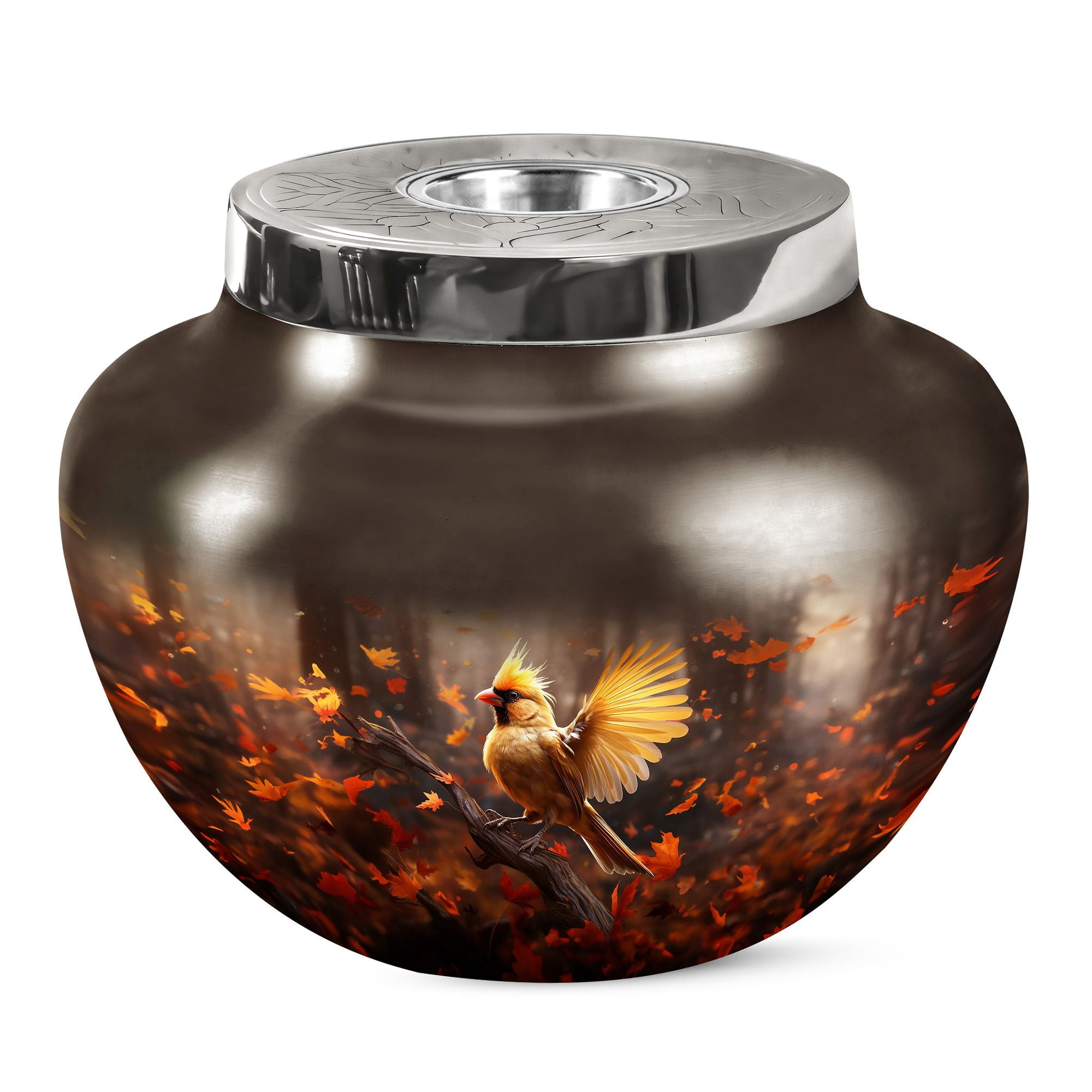 KARYLIZ Cardinal Bird Urns For Human Ashes - Large Urn For Ashes Adult ...