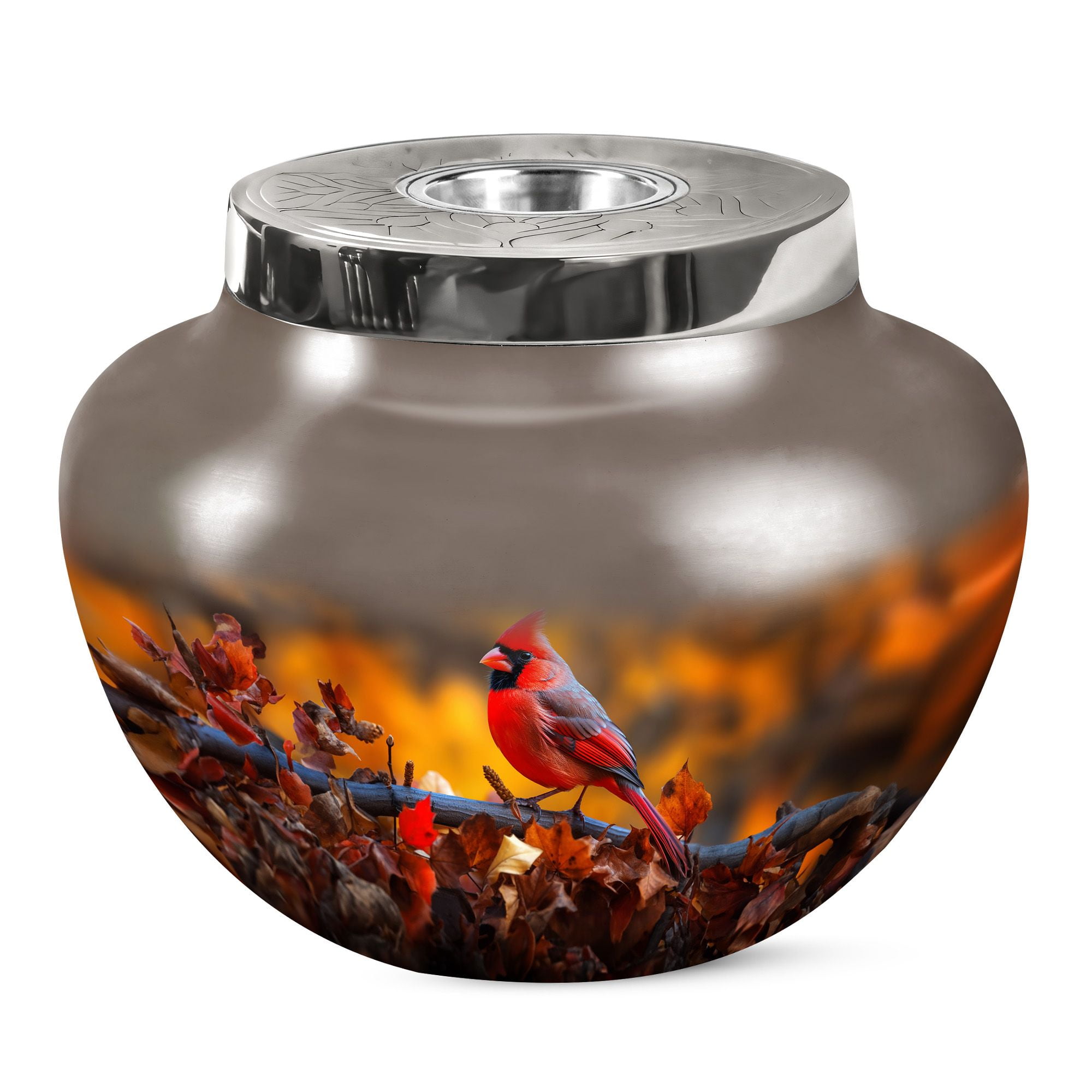 KARYLIZ Cardinal Bird Urns For Human Ashes - Large Urn For Ashes Adult ...