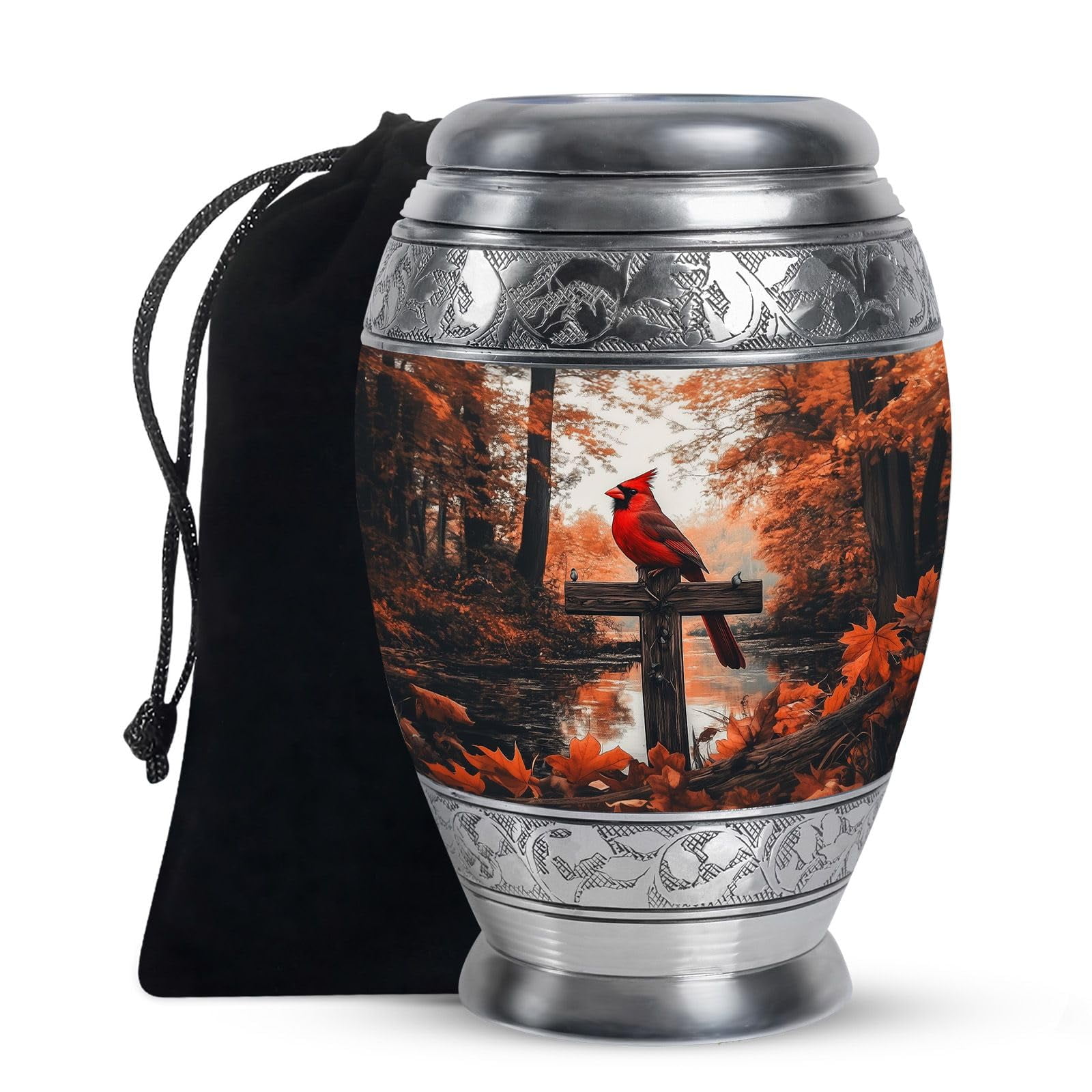 KARYLIZ Cardinal Large Decorative Urn for Women & Men Adults - Ashes ...
