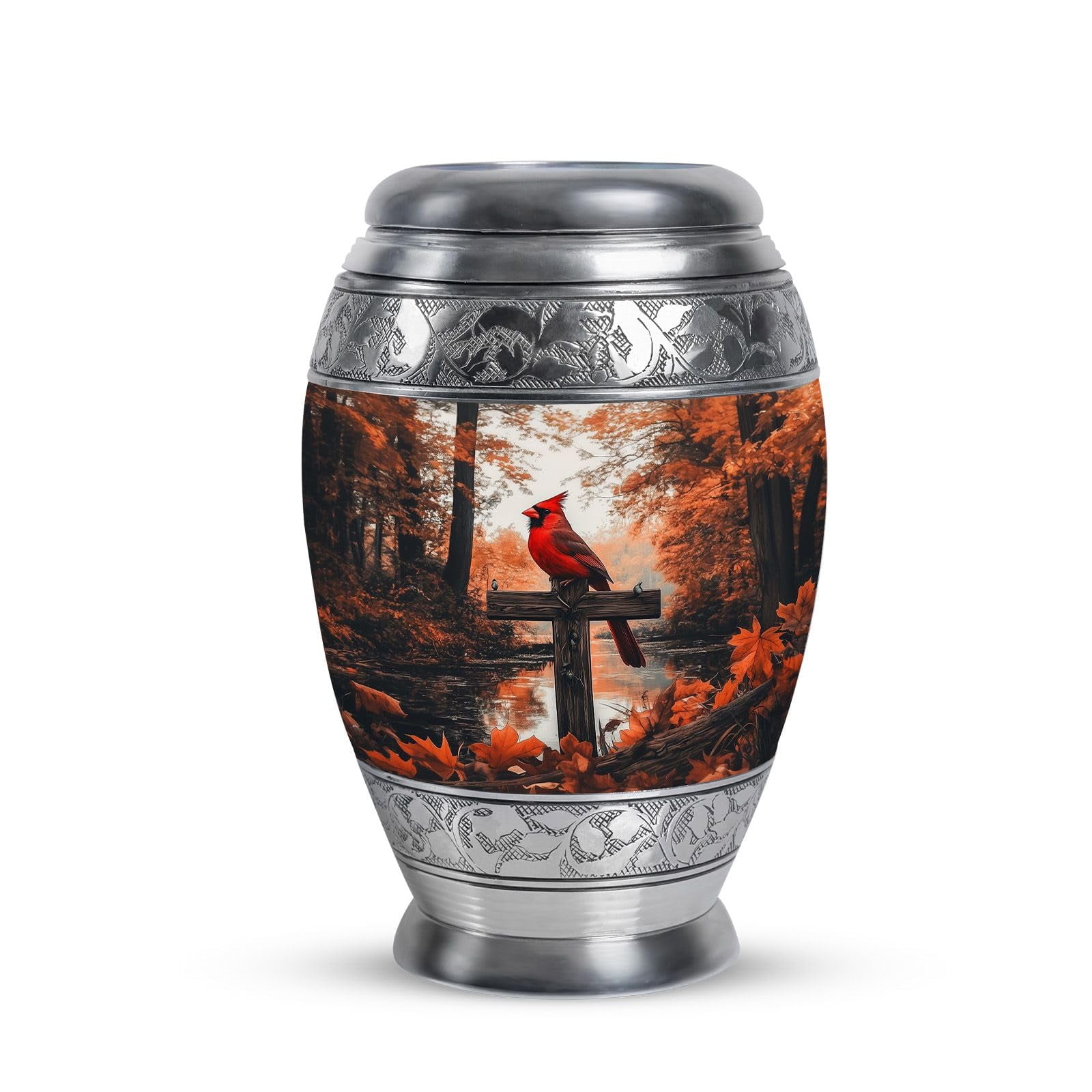 KARYLIZ Cardinal Small Urn for Cremation Ashes Female - Cross Keepsake ...