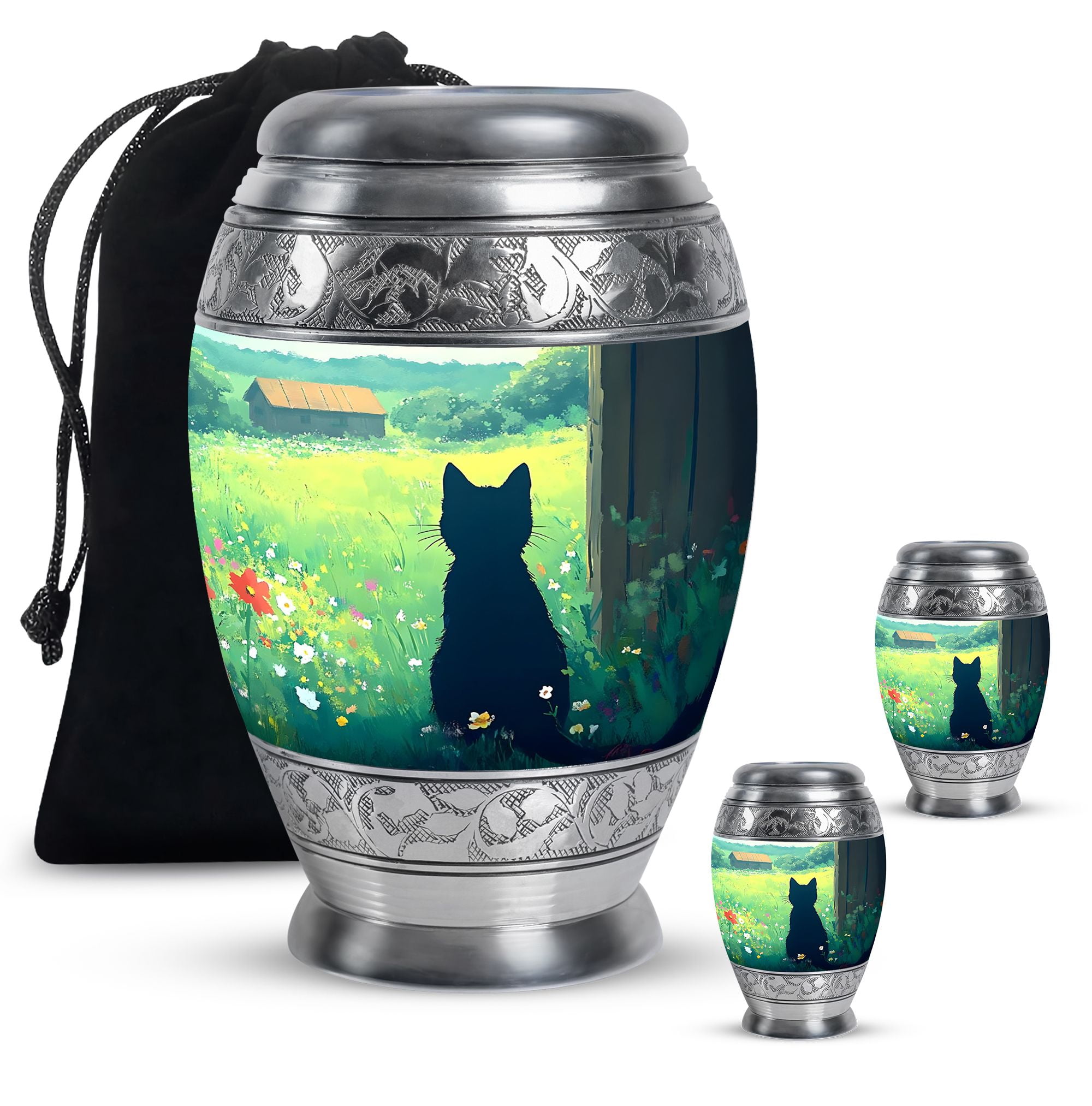KARYLIZ Cat Cremation Boxes for Human Ashes - Urn for Ashes Adult Male ...