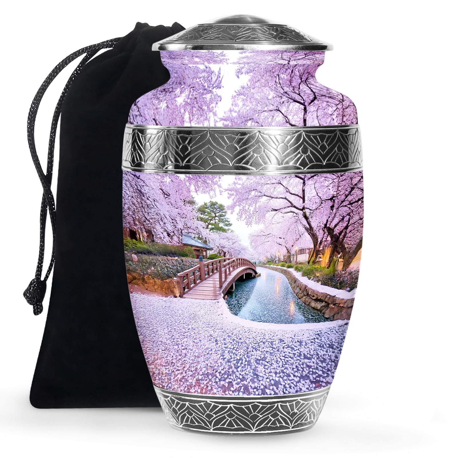 KARYLIZ Cherry Blossom Urns for Adult Female Ashes - Urns For Human ...